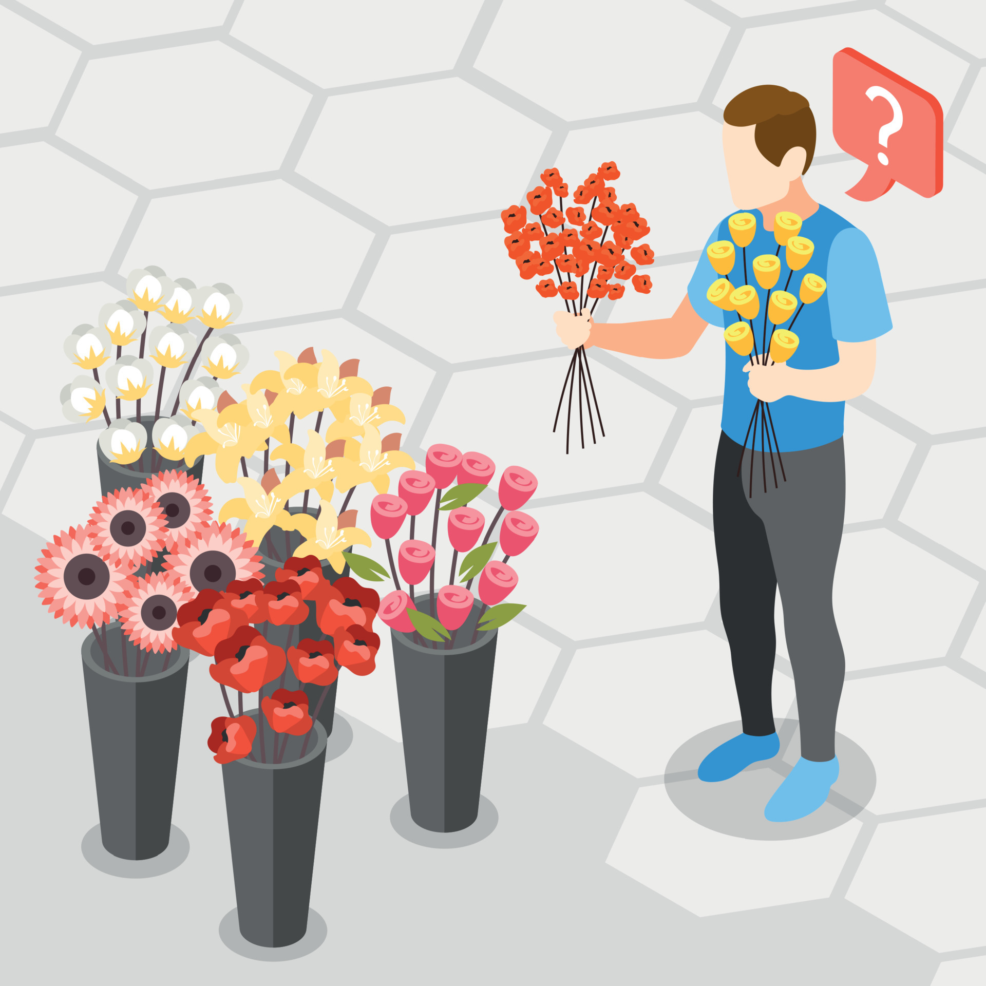 Men Problems Isometric Background 4216721 Vector Art at Vecteezy