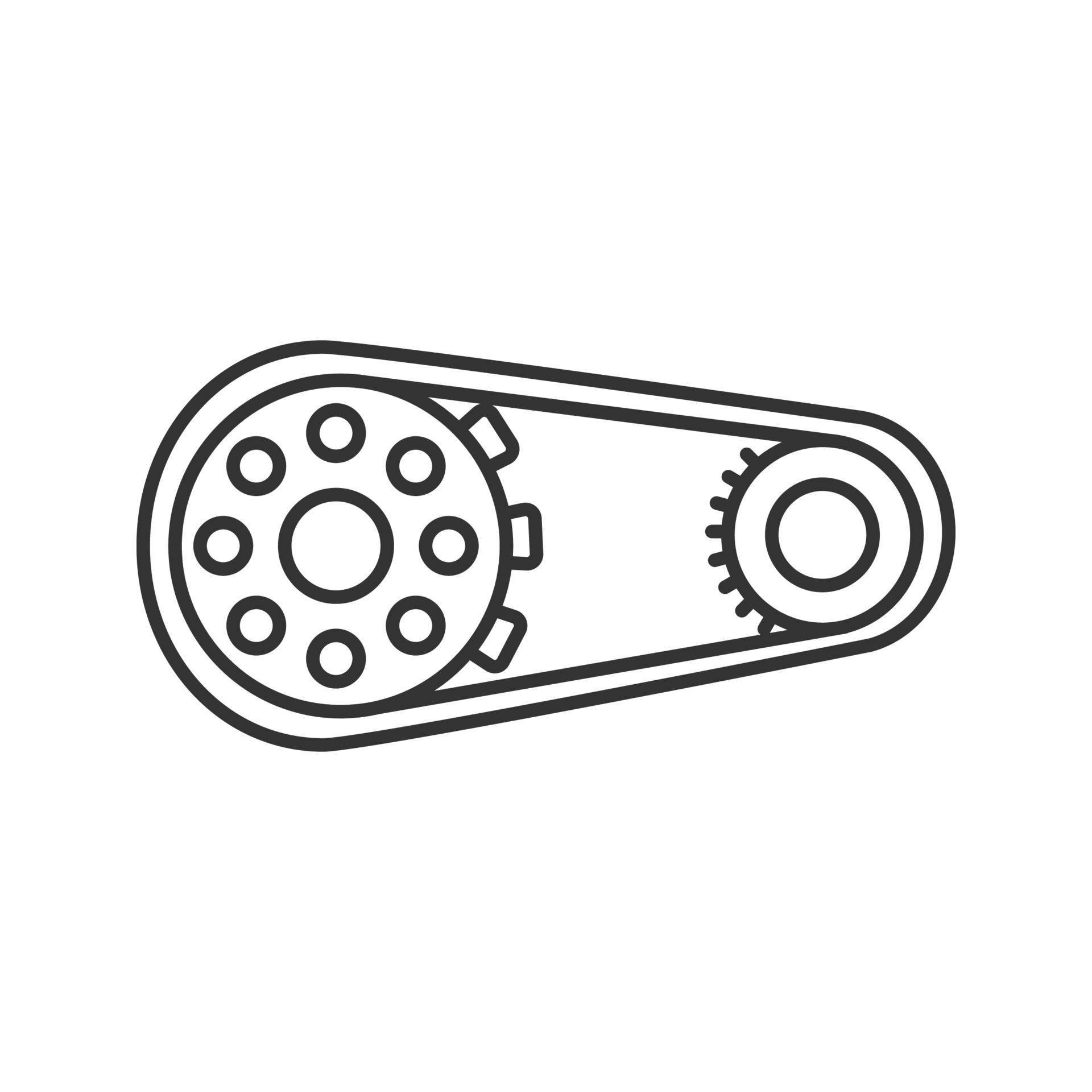 Sprocket wheel with chain linear icon 4223227 Vector Art at Vecteezy Sprocket wheel with chain linear icon 4223227 Vector Art at Vecteezy