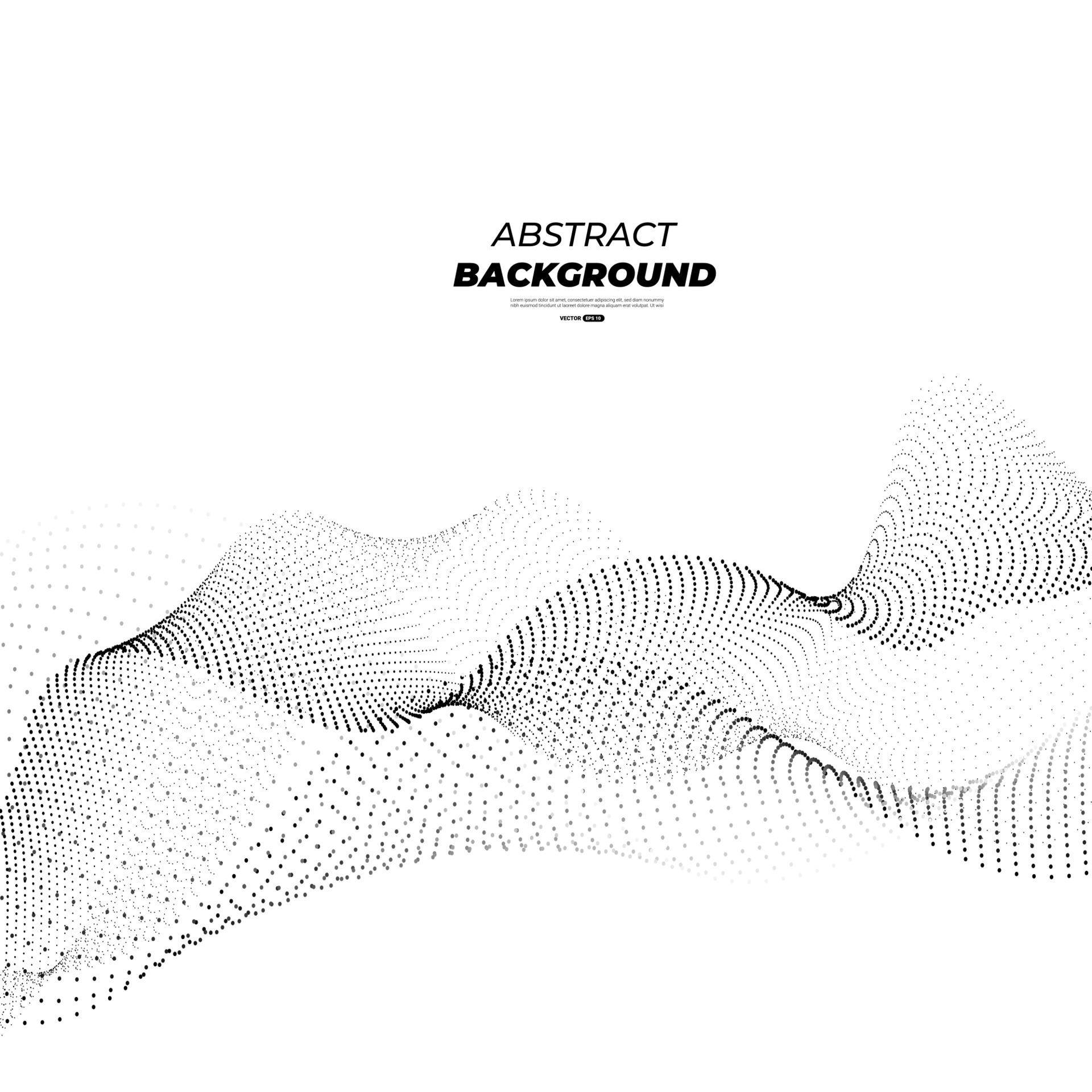 White abstract background with flowing particles 4226829 Vector Art at ...