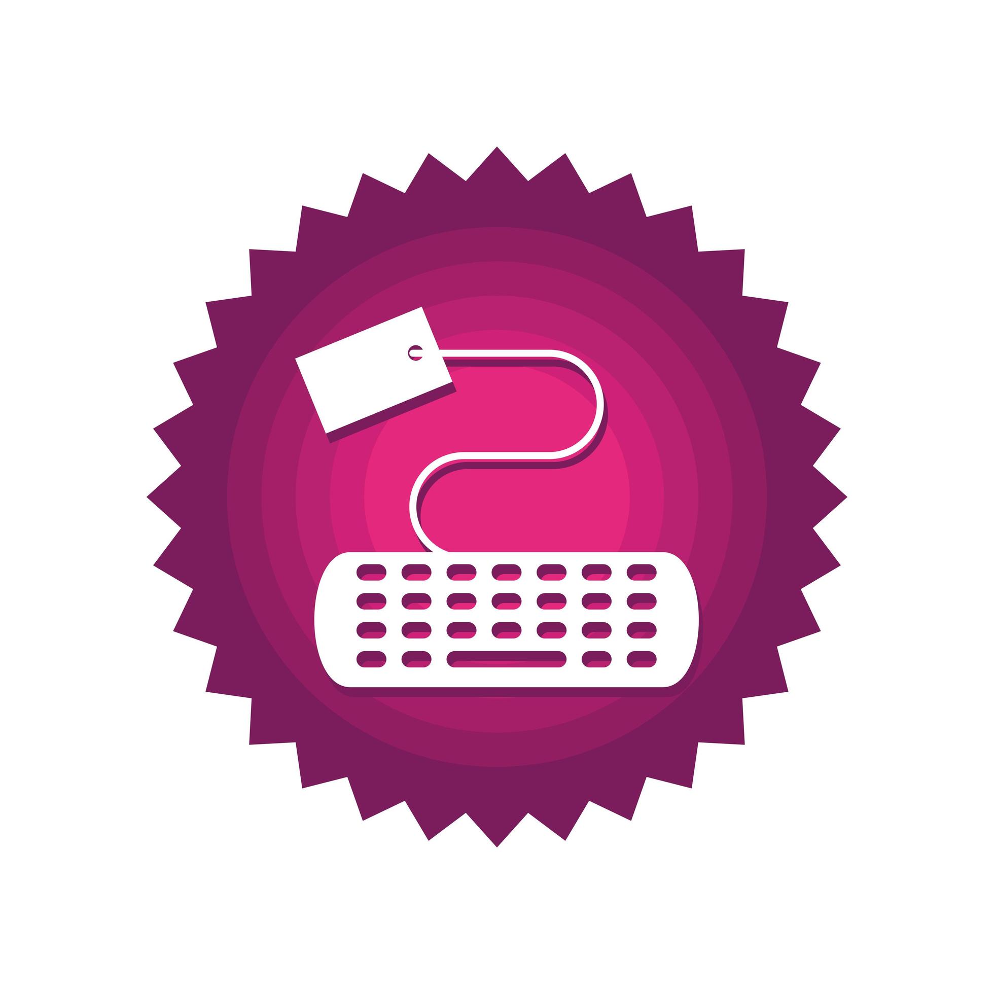 keyboard with tag 4227579 Vector Art at Vecteezy