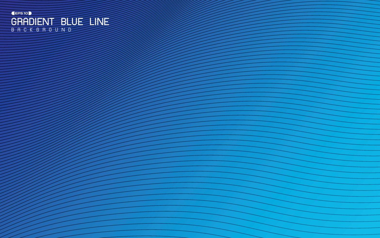 Abstract gradient blue wavy pattern design of art line design ...