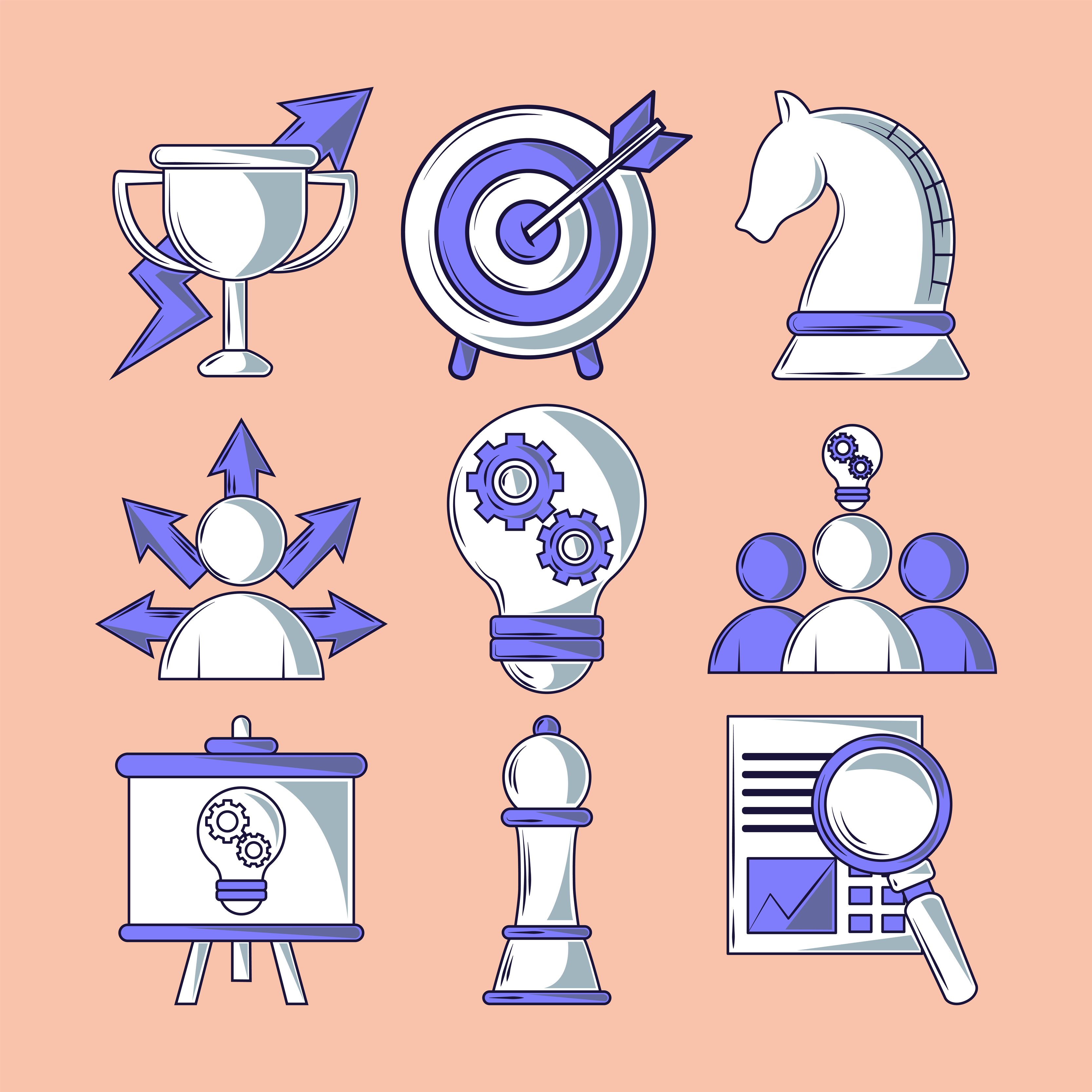 marketing business strategy 4229792 Vector Art at Vecteezy