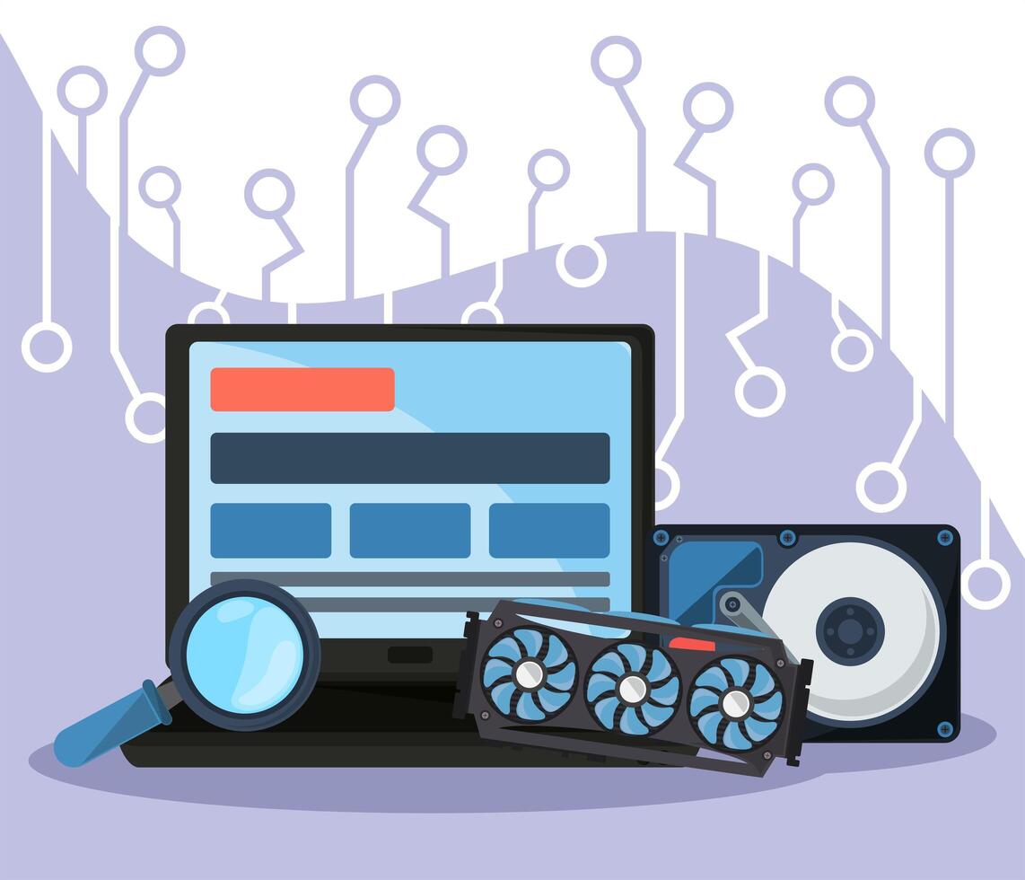 laptop computer technology 4230221 Vector Art at Vecteezy