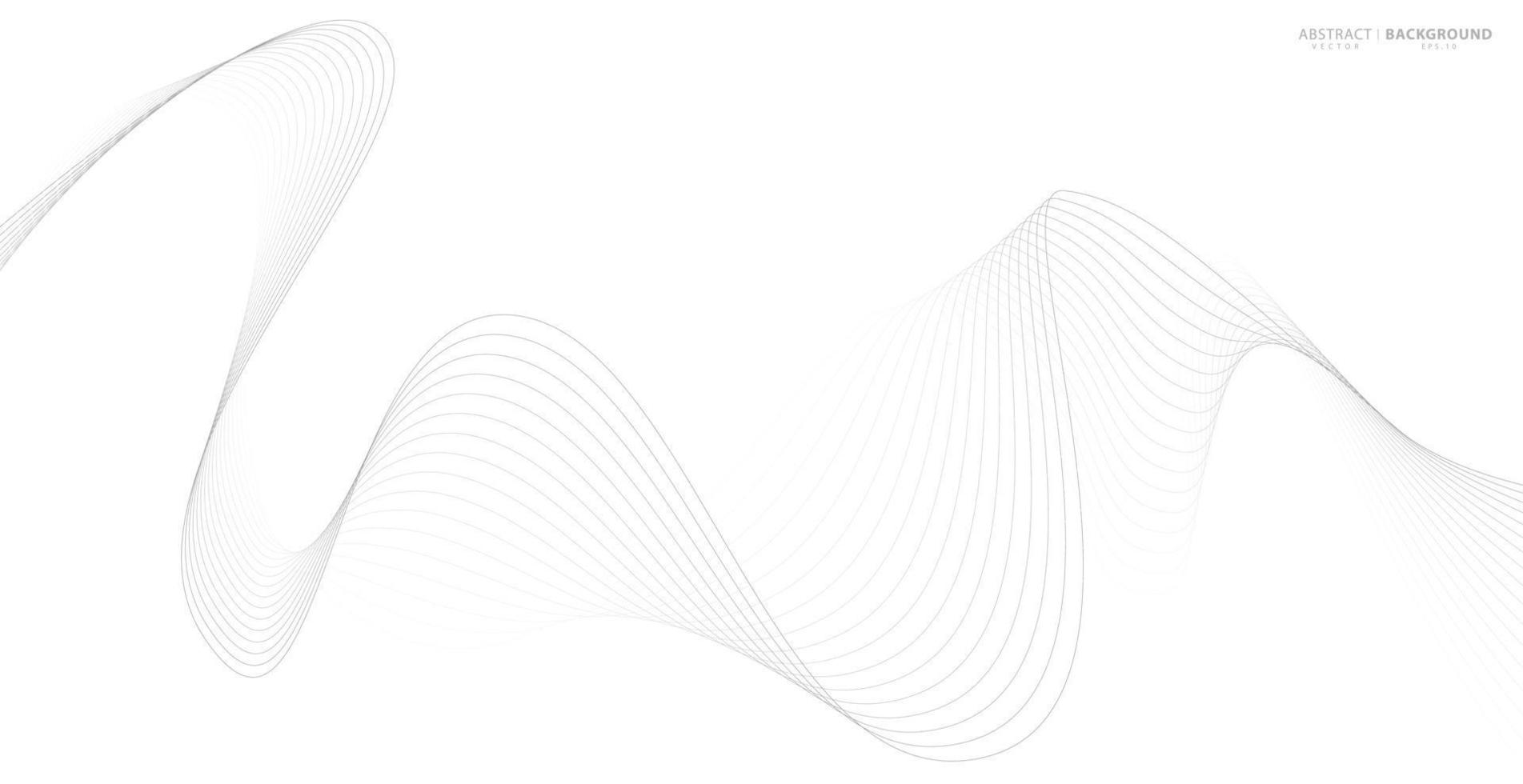 Abstract wavy stripes on a white background isolated. Wave line art ...