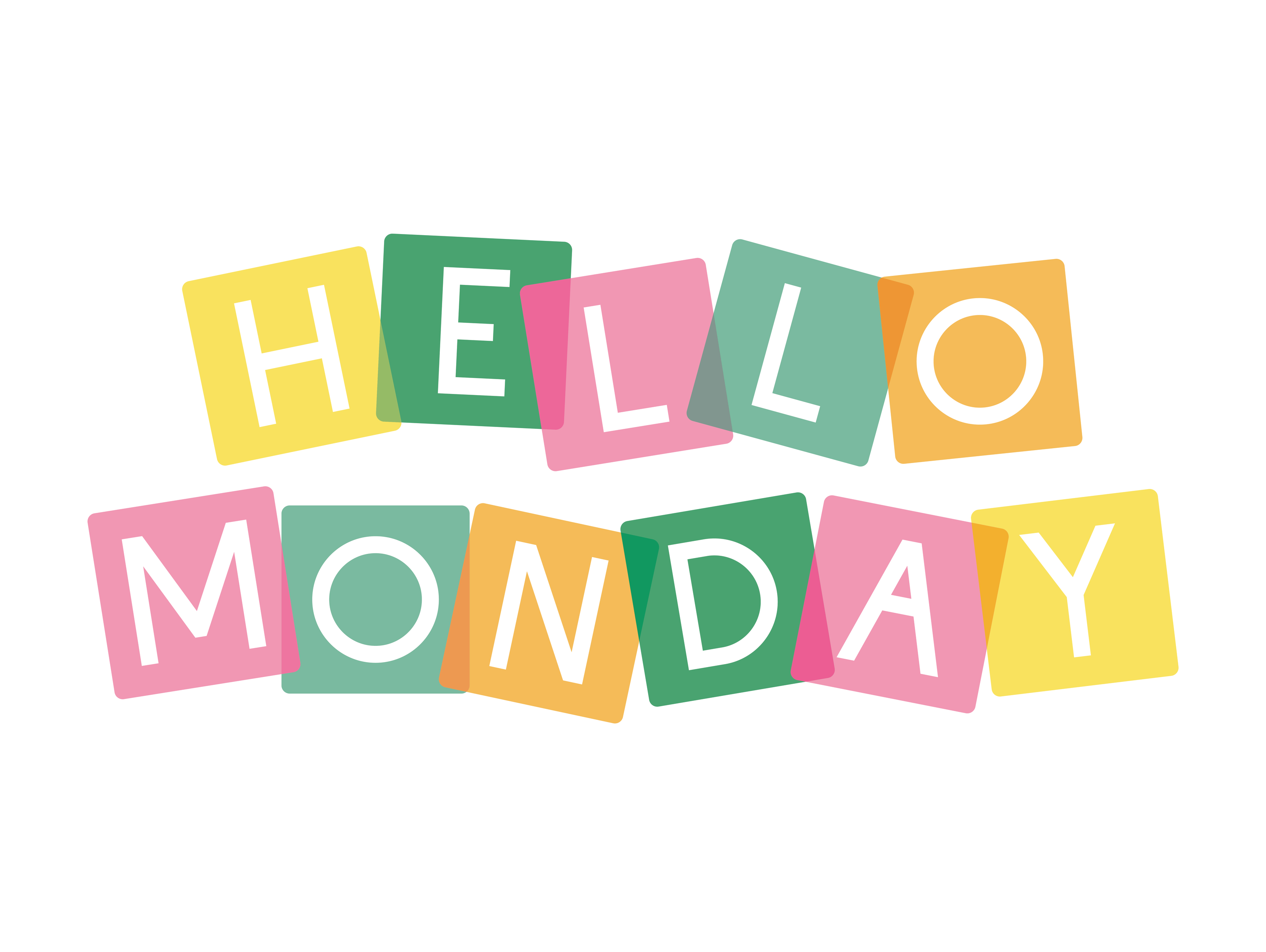 Phrase Of Hello Monday 4231516 Vector Art At Vecteezy