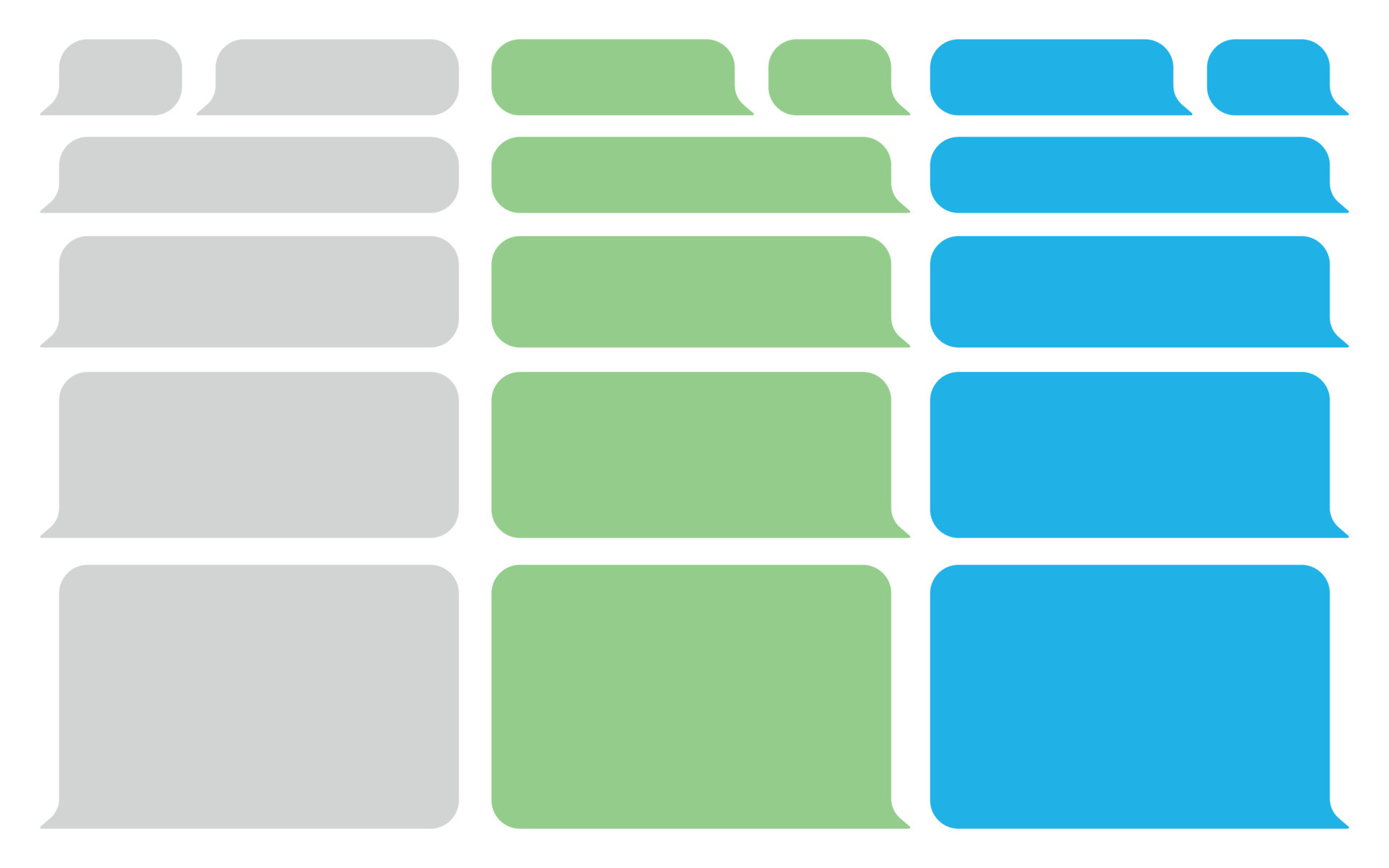 Speech bubble message chat template vector graphic 4232054 Vector Art ...