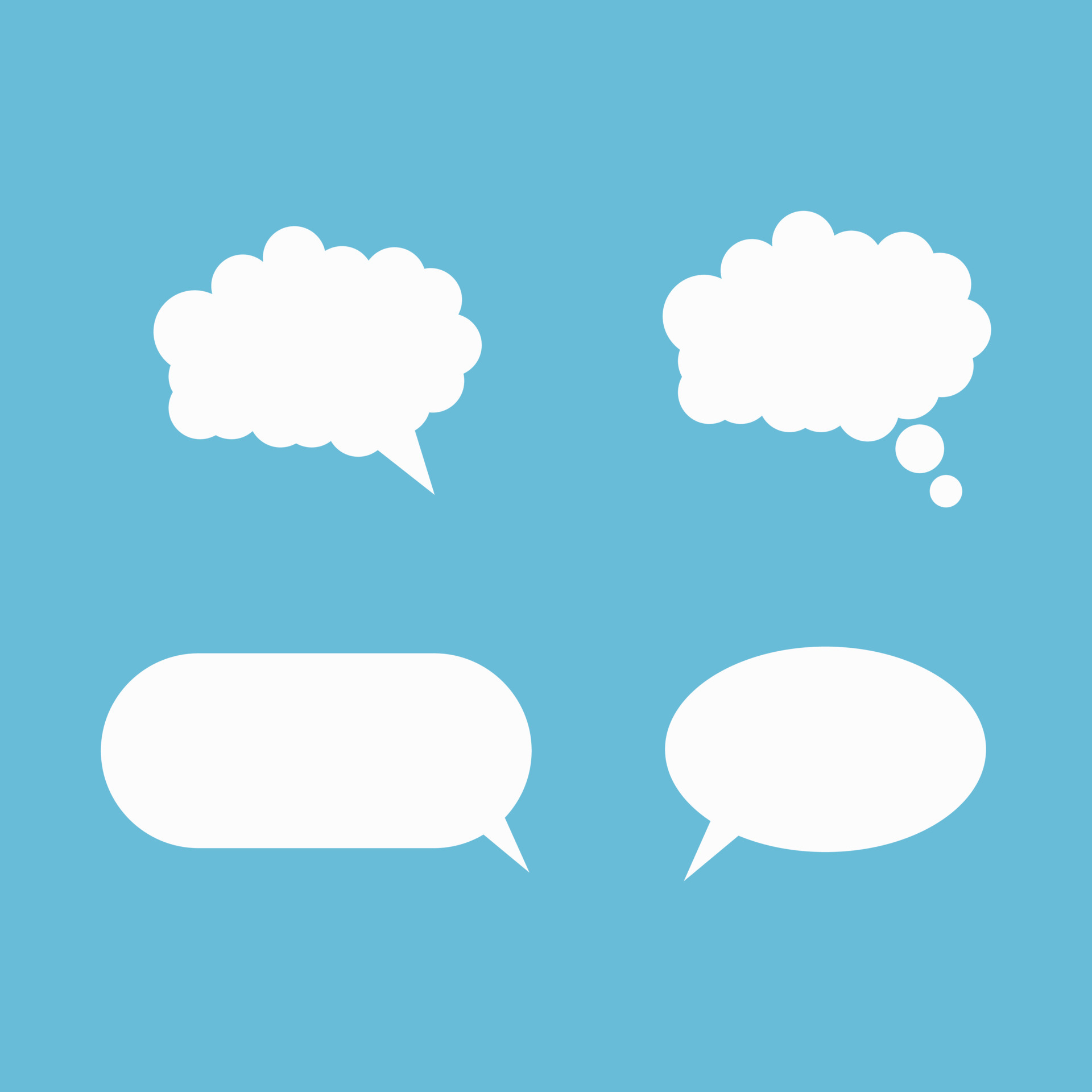 Speech Bubble Icon Set Talk Bubble Cloud Speech Bubbles Collection