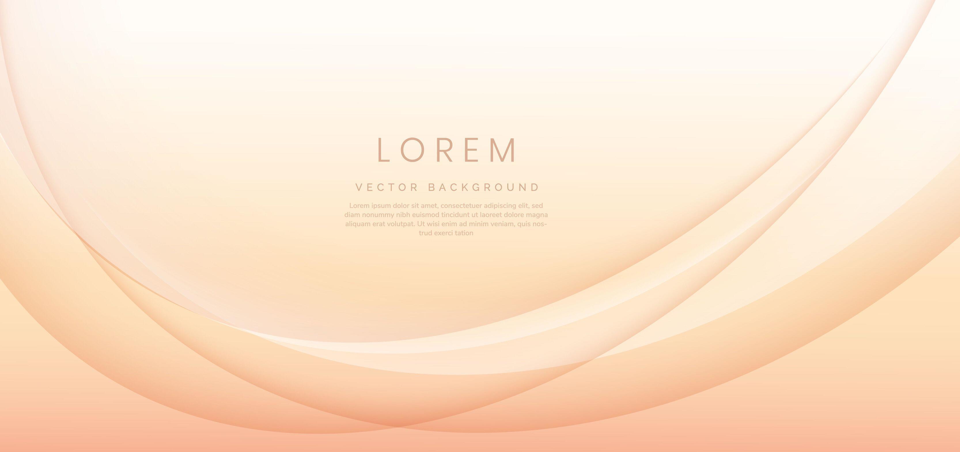 Abstract modern shiny soft orange gradient curved background. 4242967 ...