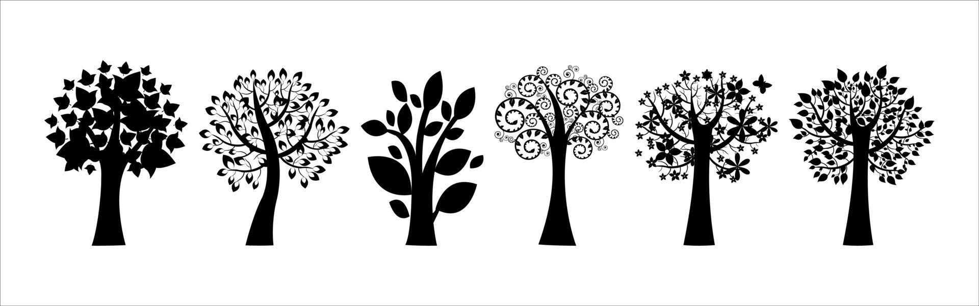 Vector Trees Set 4245411 Vector Art at Vecteezy