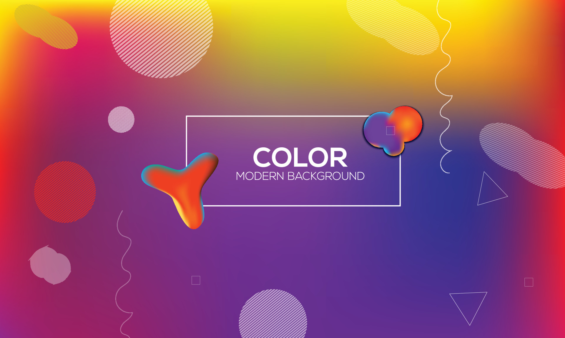 Wavy geometric background. Trendy gradient shapes composition 4245548 ...