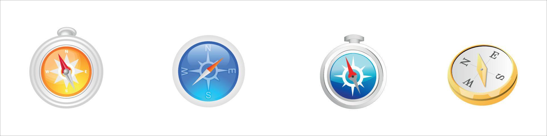 Navigational compass with set of additional dial faces 4248156 Vector ...