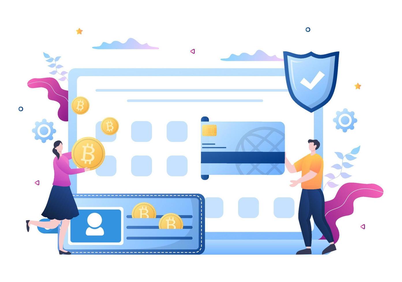 Cryptocurrency Wallet App On Mobile Of Blockchain Technology Bitcoin Money Market Altcoins Or