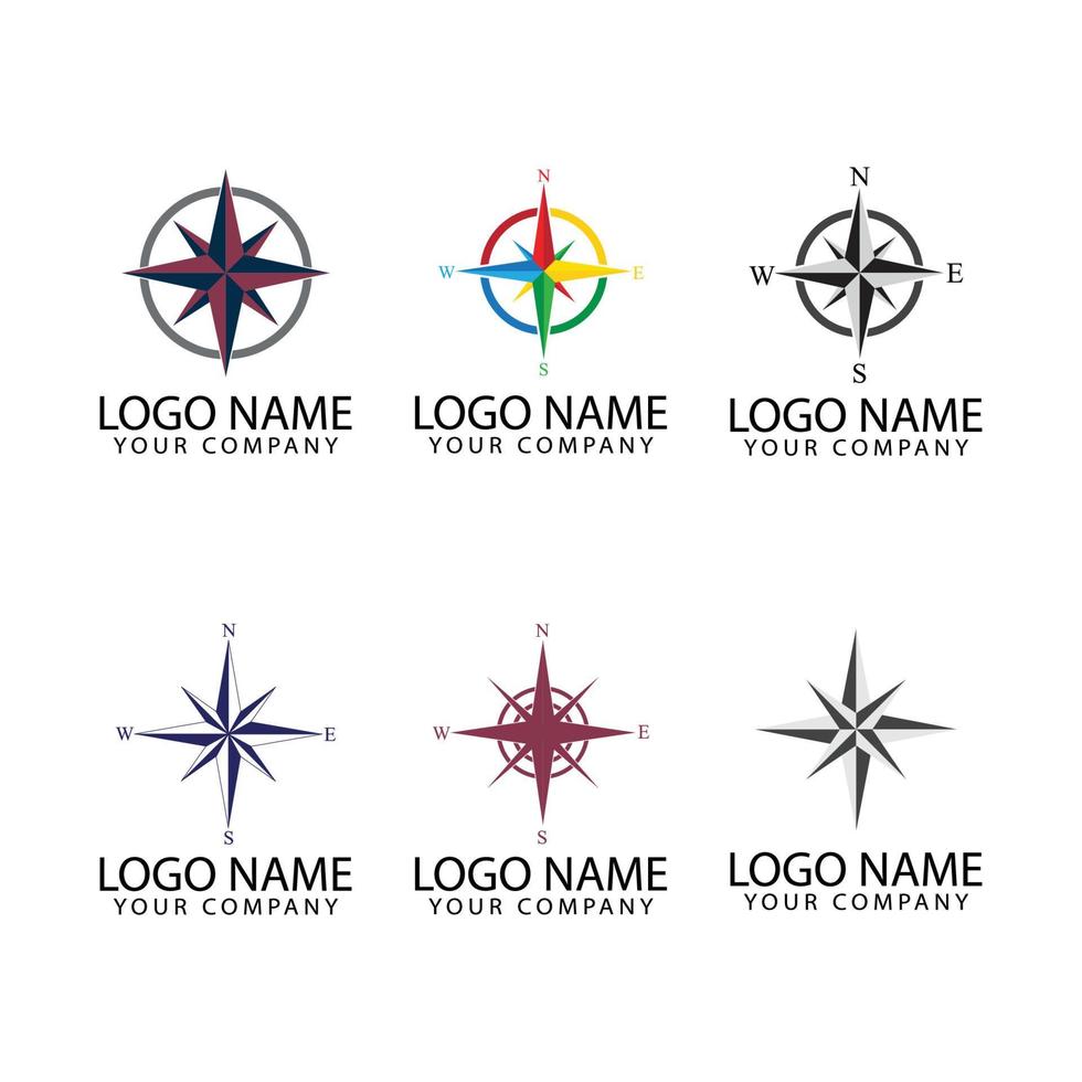 Compass Logo Template Vector Icon Illustration Design 4257562 Vector Art At Vecteezy