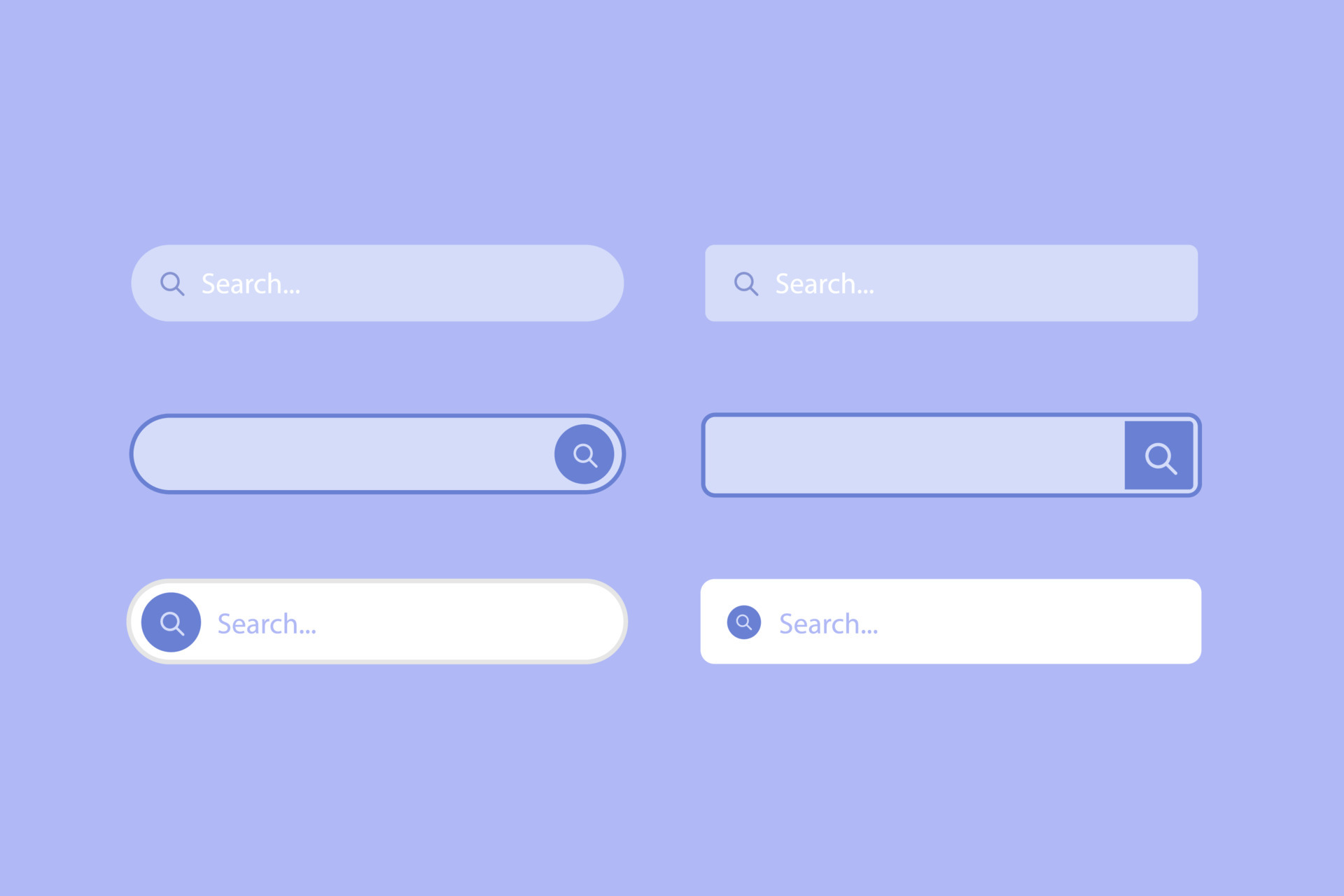 Search Bar For Ui Design And Web Site Search Address And Navigation Bar Icon Collection Of
