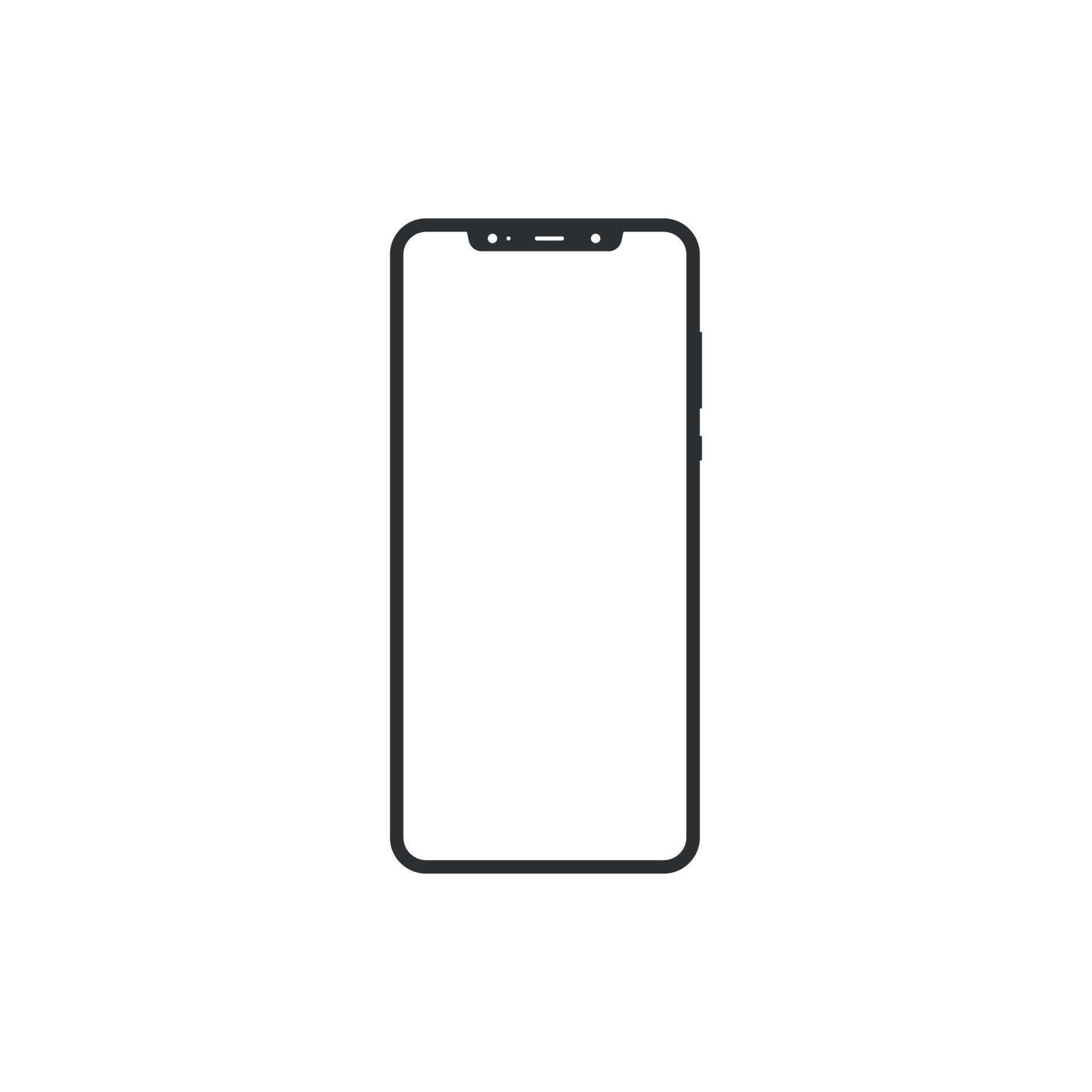 vector illustration of phone, mobile, smartphone screen icon Free ...