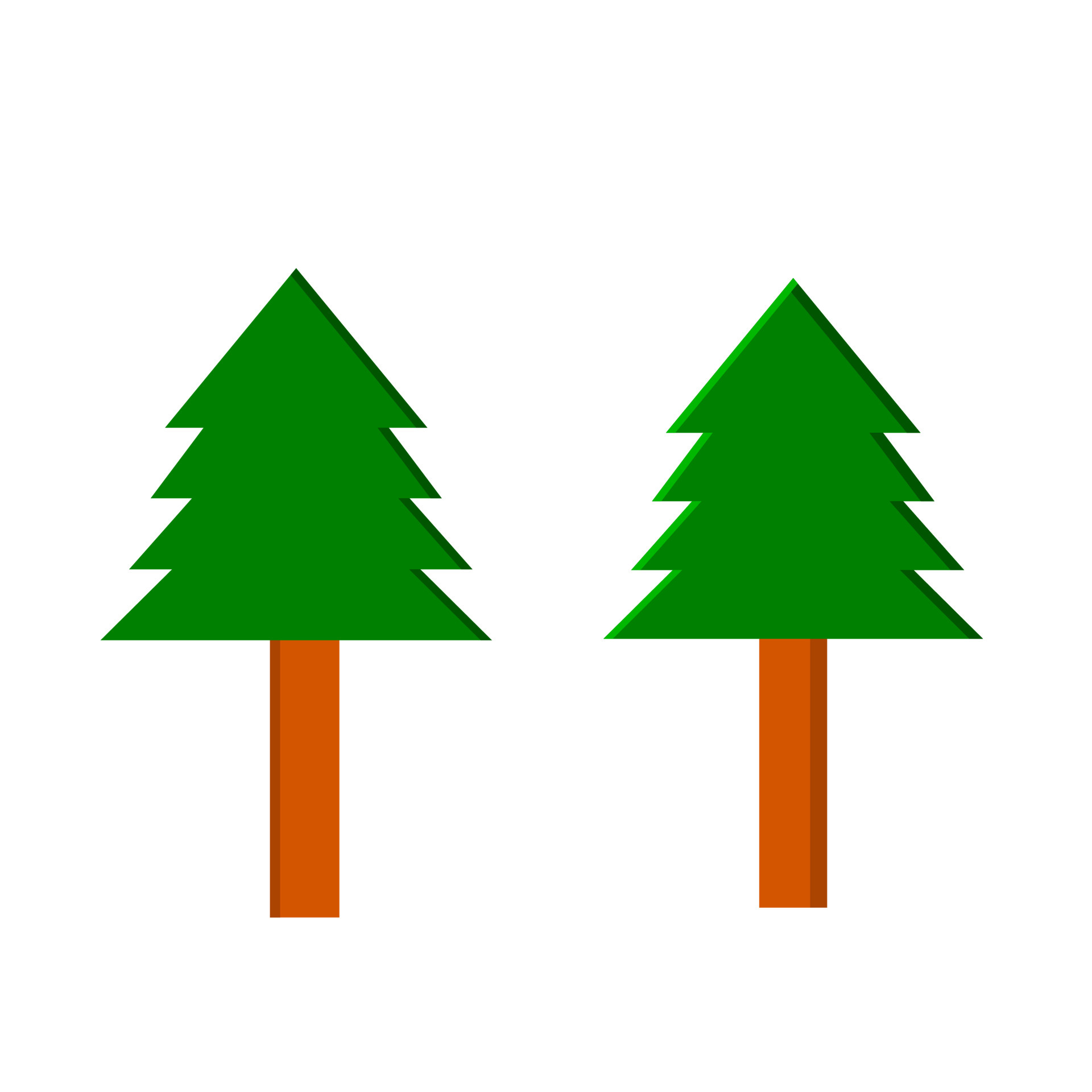 Christmas tree set. Christmas tree vector. 4263155 Vector Art at Vecteezy