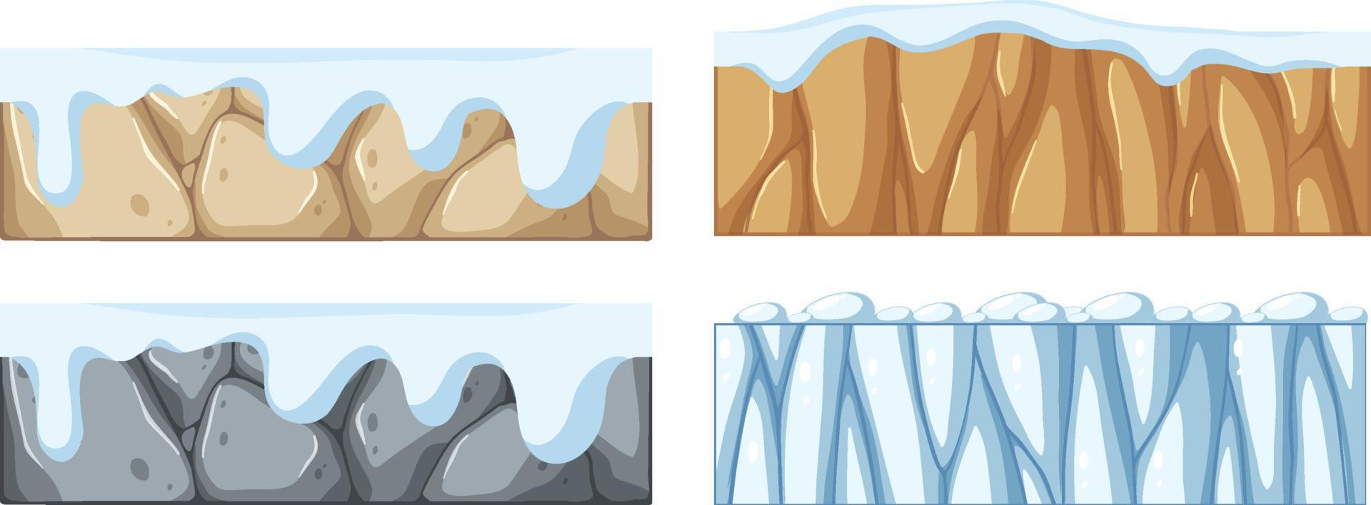 Set of different ground textures 4265768 Vector Art at Vecteezy