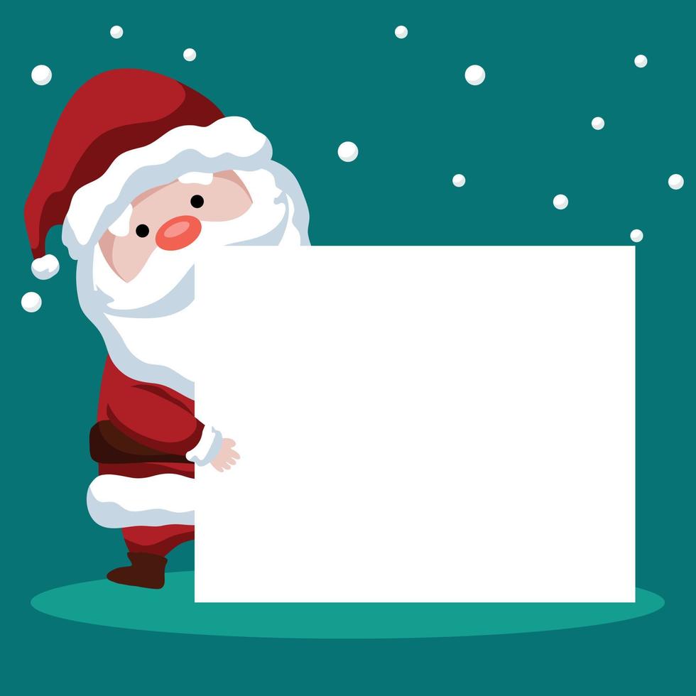Merry Christmas Card Design Of Santa Claus With His Poster 4267211 Vector Art At Vecteezy