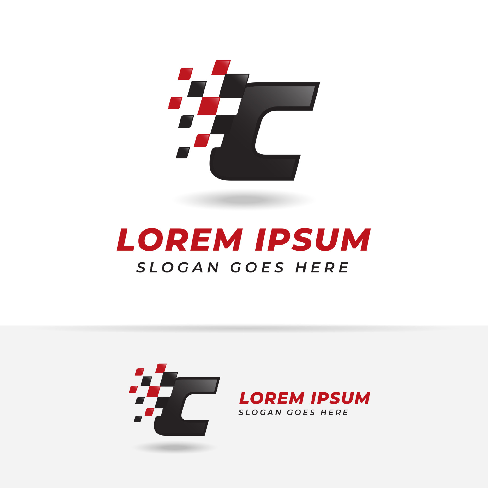 Letter C with Race flag icon symbol designs 4273648 Vector Art at Vecteezy