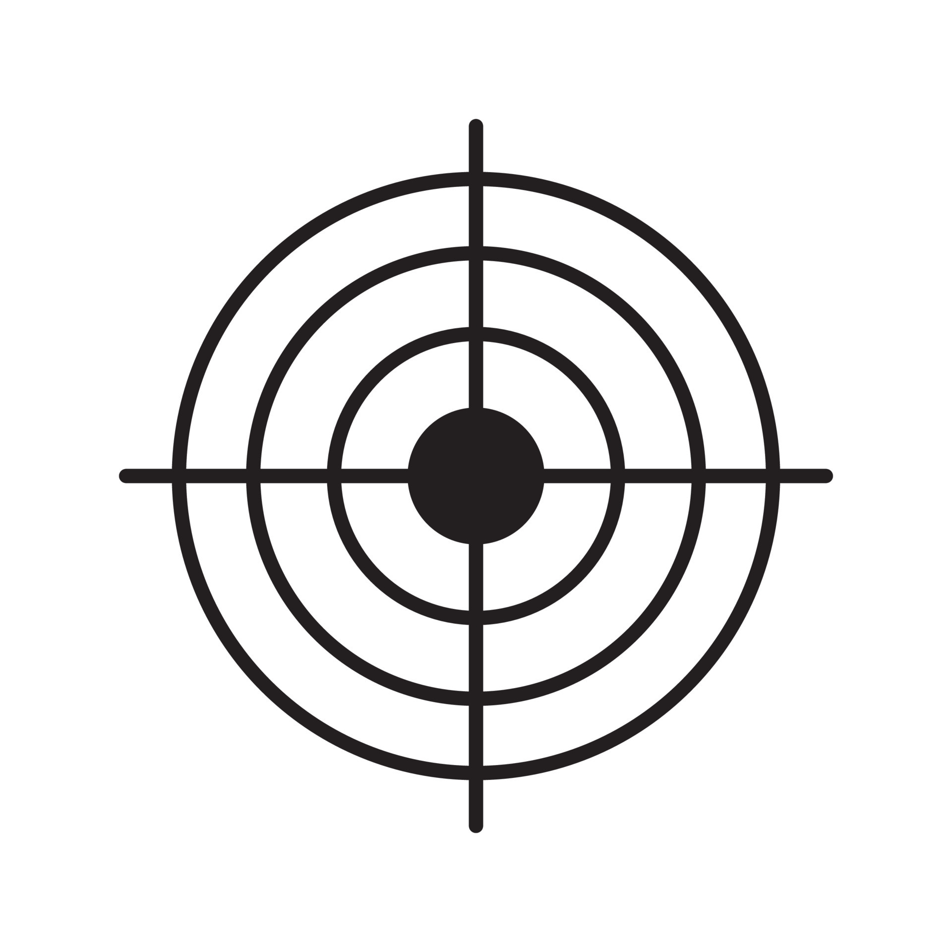 Gun target linear icon. Aim. Thin line illustration. Radar contour ... Gun target linear icon. Aim. Thin line illustration. Radar contour ...