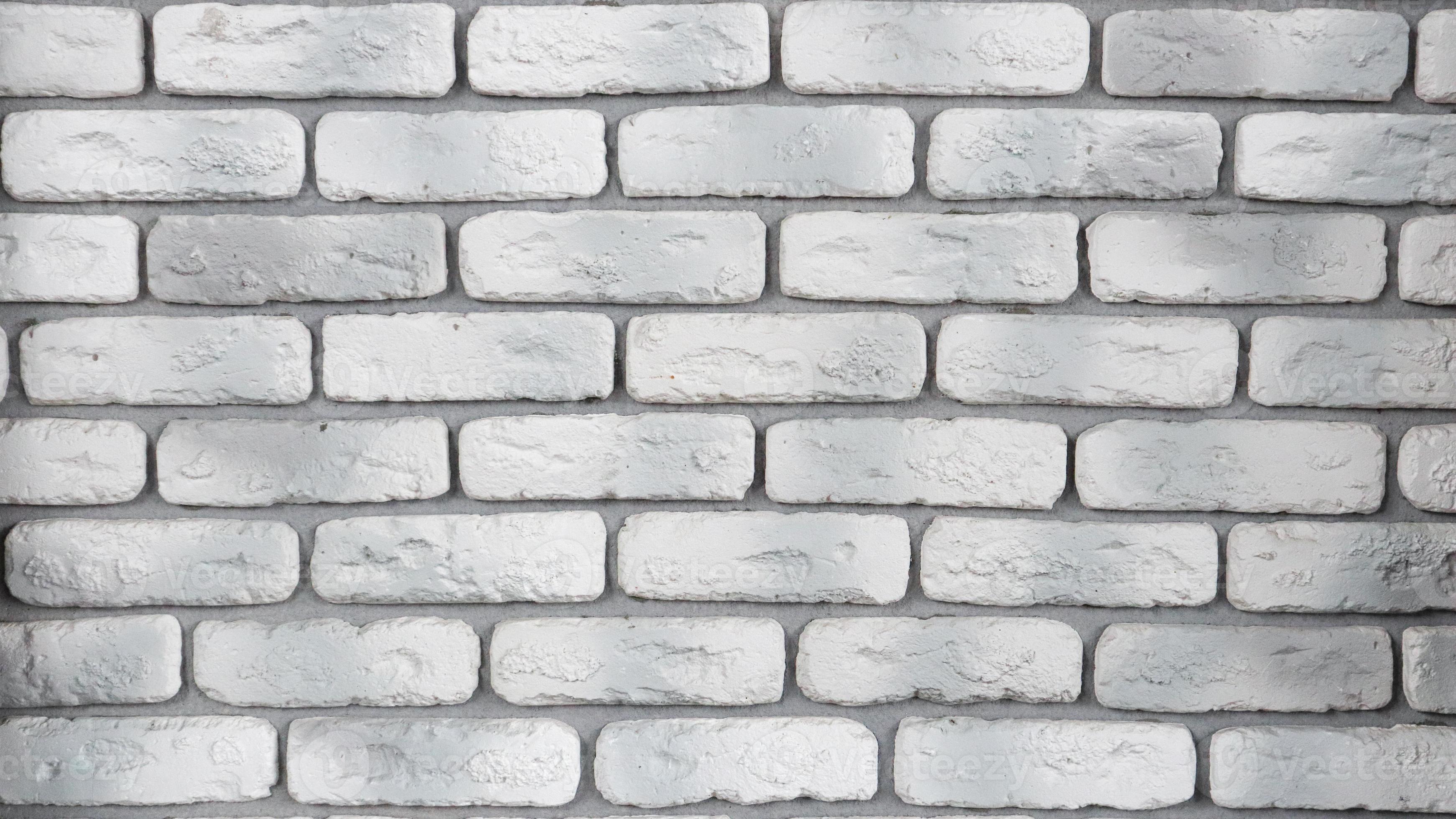 Modern white with gray brick wall texture for background. Abstract ...