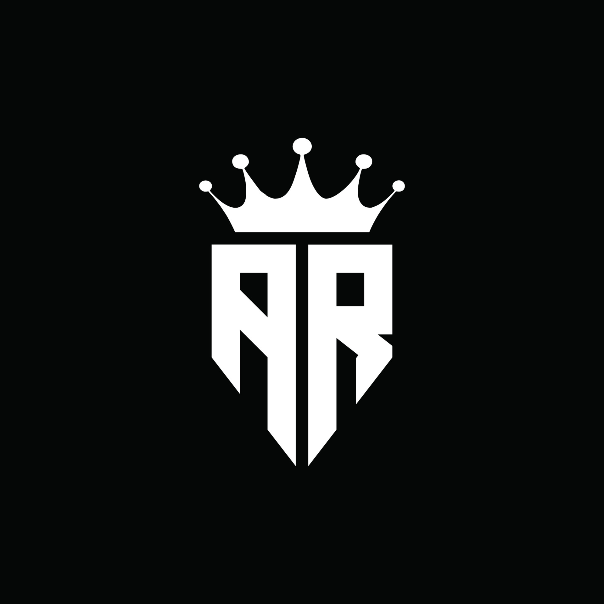AR logo monogram emblem style with crown shape design template 4283786 ... AR logo monogram emblem style with crown shape design template 4283786 ...