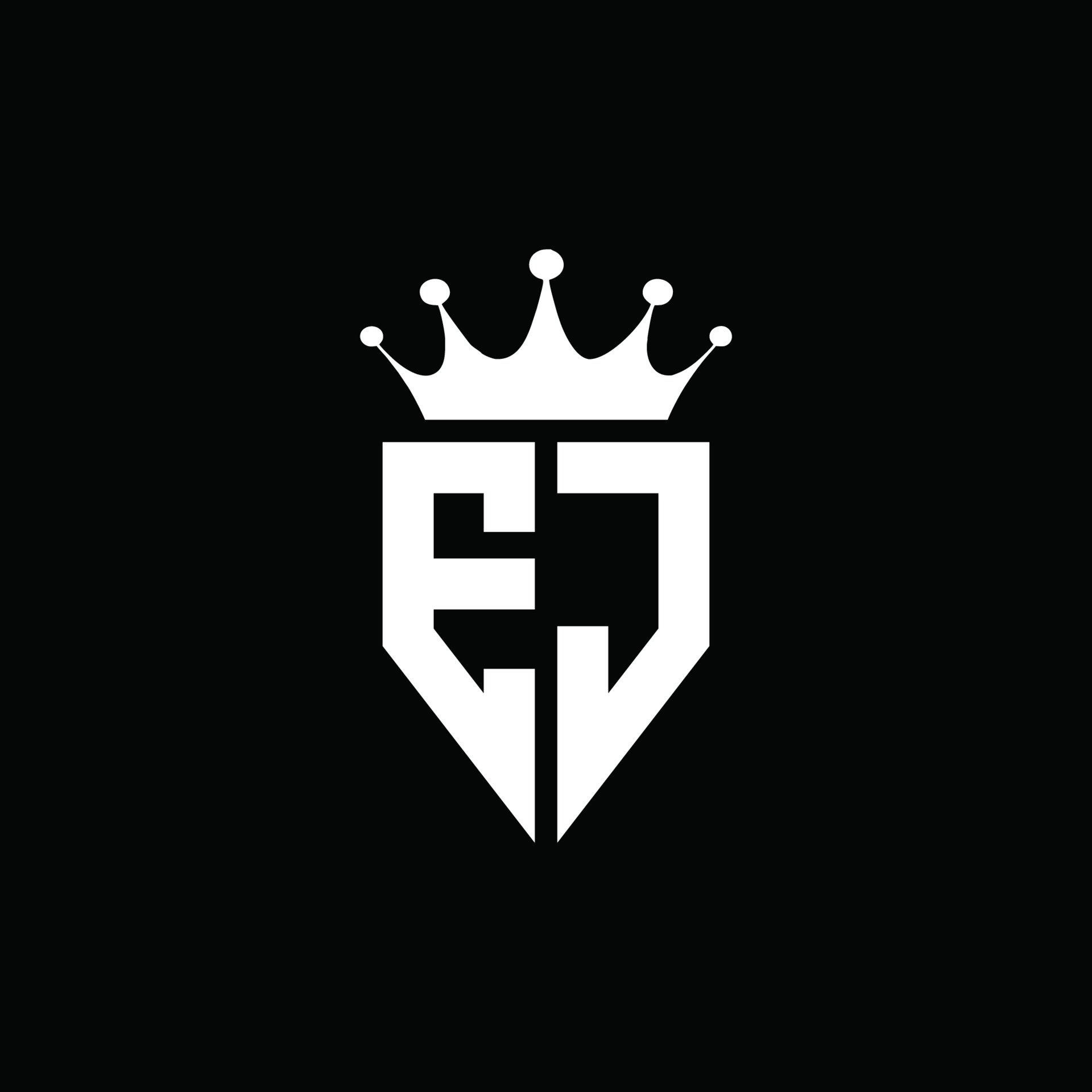 EJ logo monogram emblem style with crown shape design template 4283853 ... EJ logo monogram emblem style with crown shape design template 4283853 ...