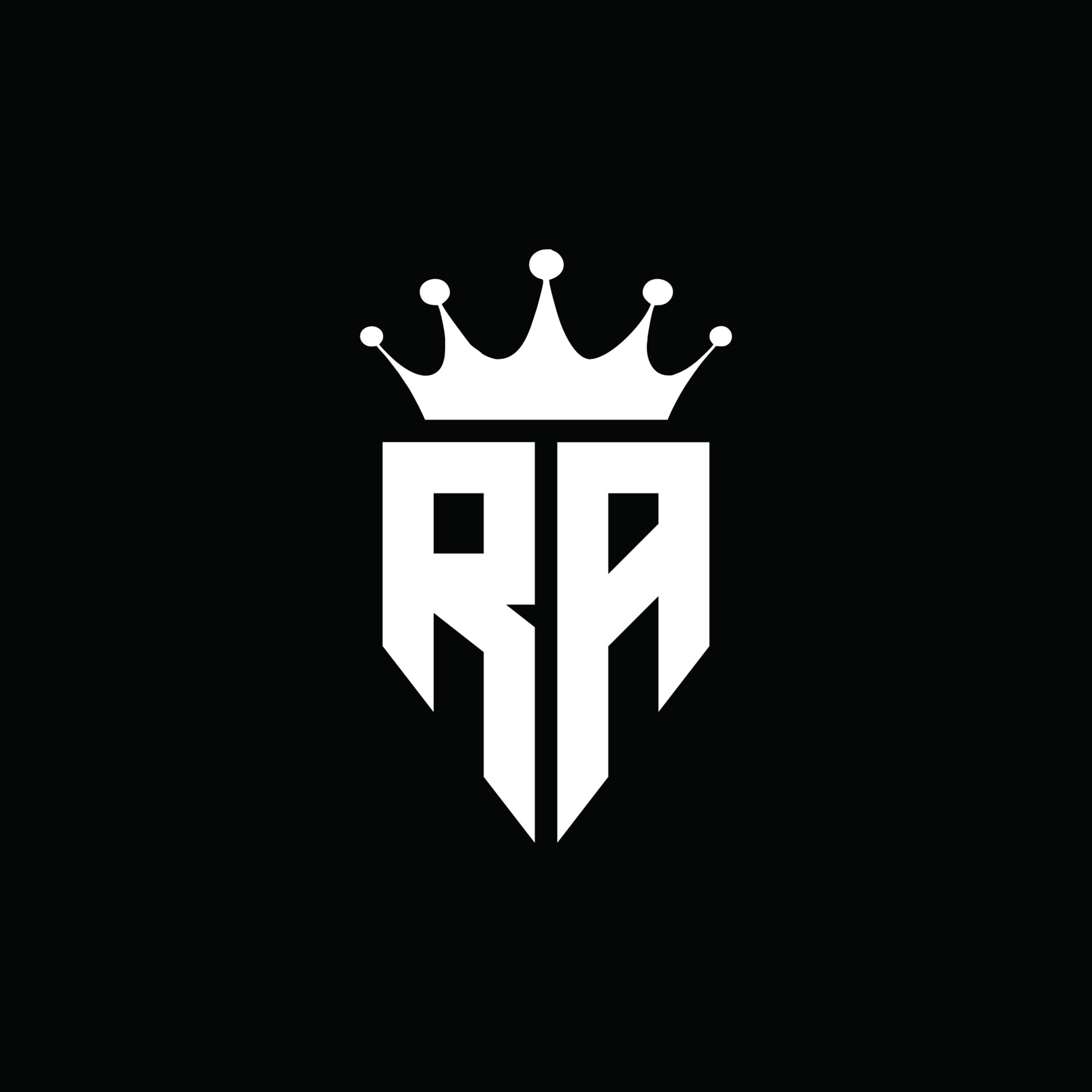 RA Logo Monogram Emblem Style With Crown Shape Design Template 4283996 ra-logo-monogram-emblem-style-with-crown-shape-design-template-4283996