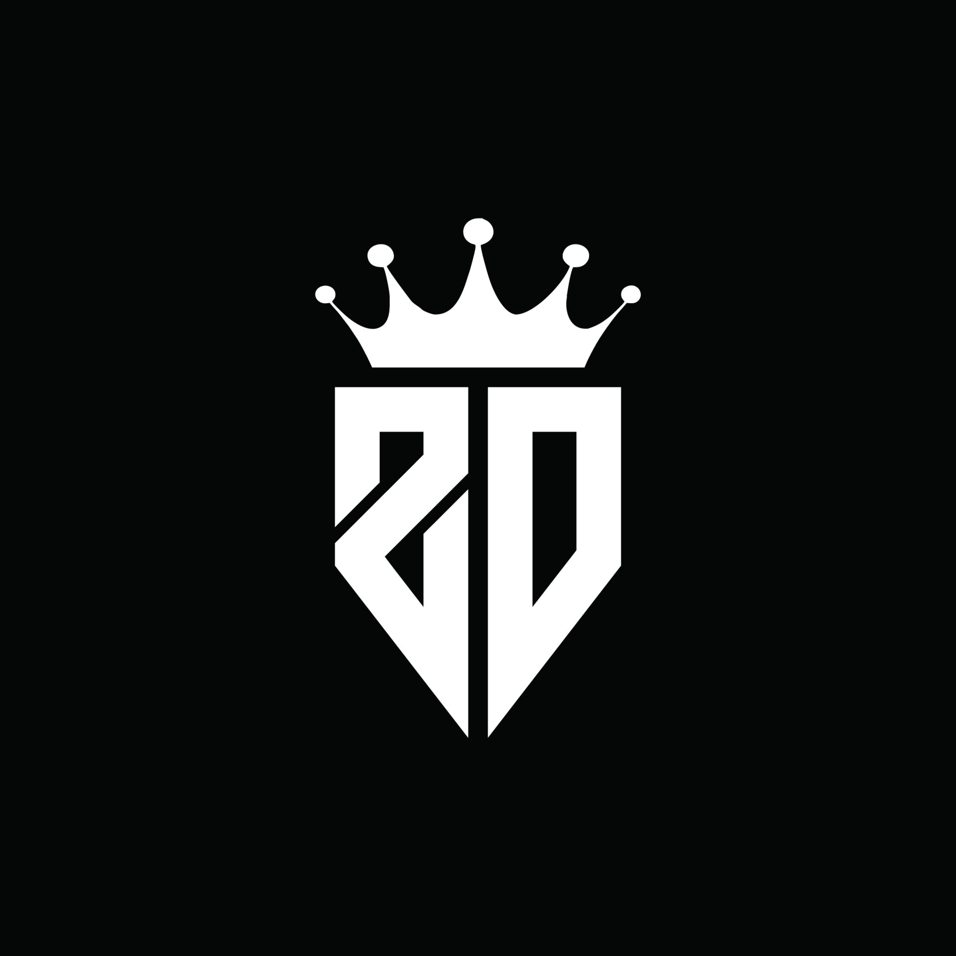 ZD logo monogram emblem style with crown shape design template 4284101 ... ZD logo monogram emblem style with crown shape design template 4284101 ...