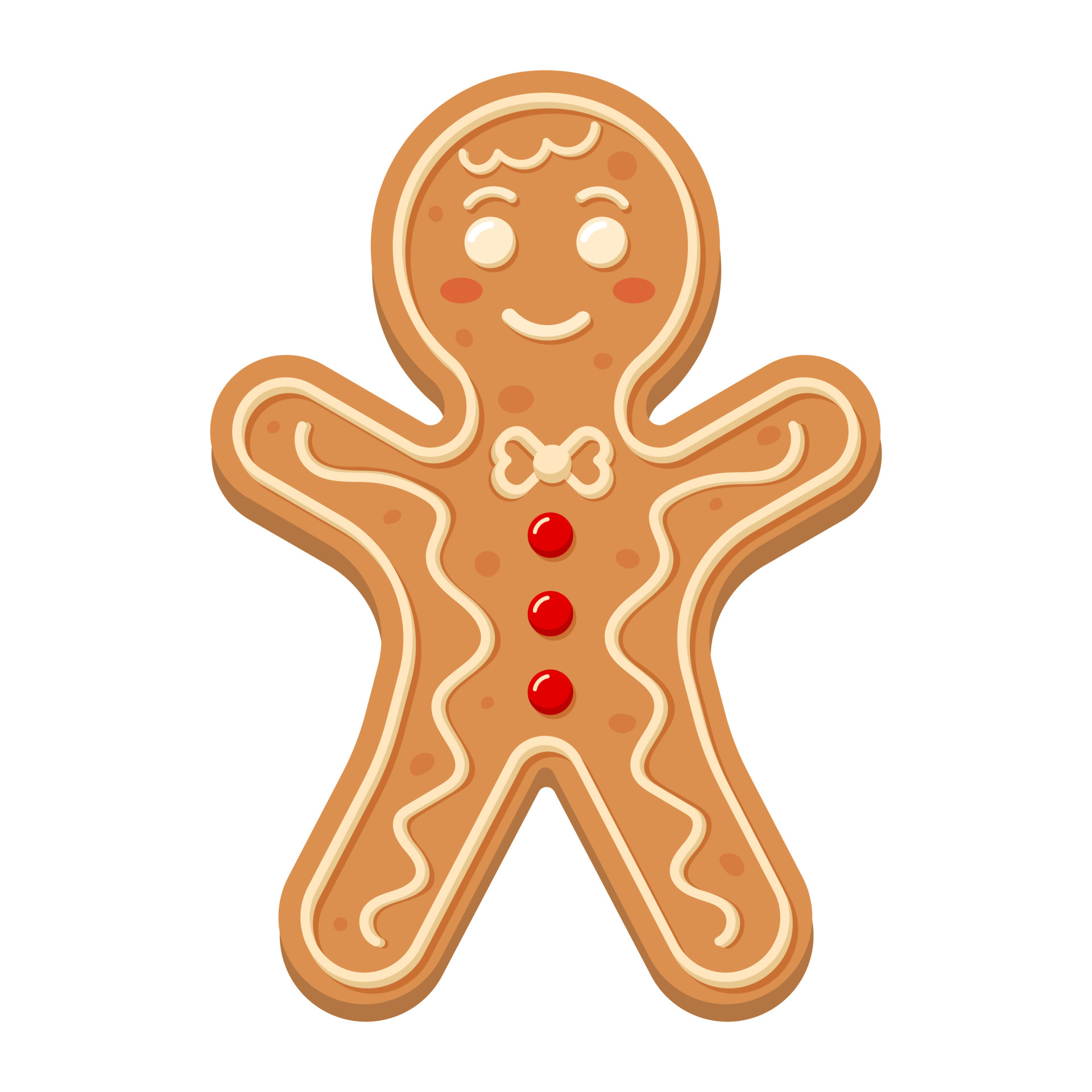 Christmas Gingerbread Man Vector Art Icons And Graphics For Free Download