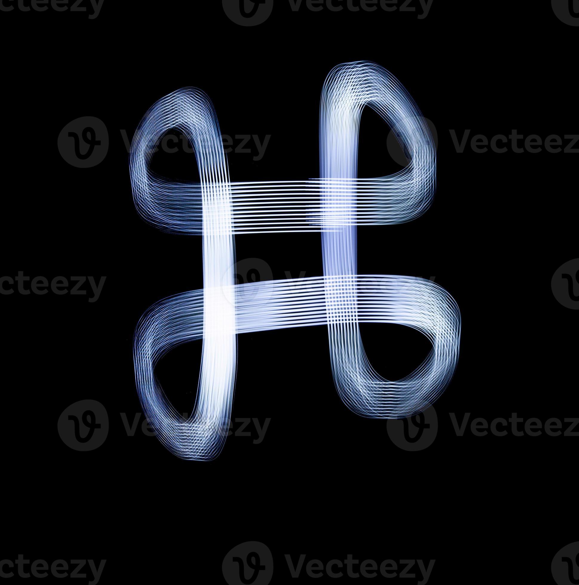 Command Key Symbol Icon Using Light Painting Technique 4294419 Stock ...