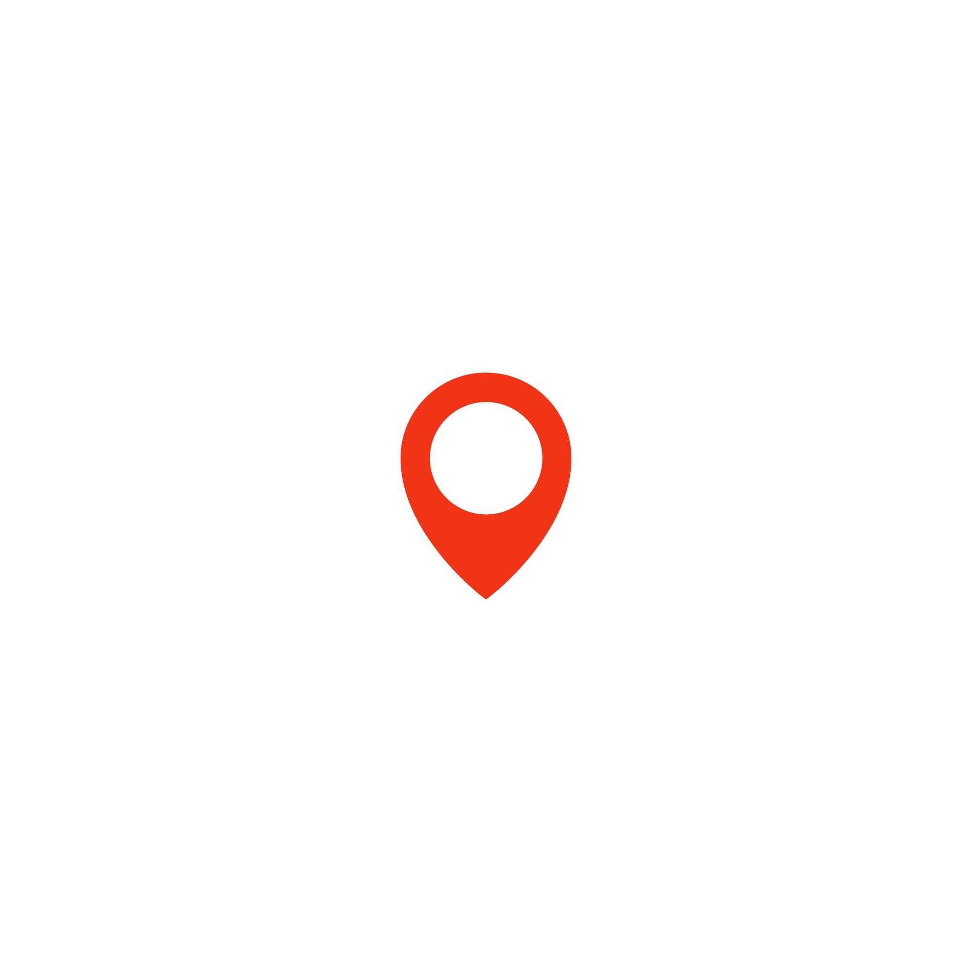 Location pin icon. Red taxi pointer. Simple flat point template. Infographic design element for ...