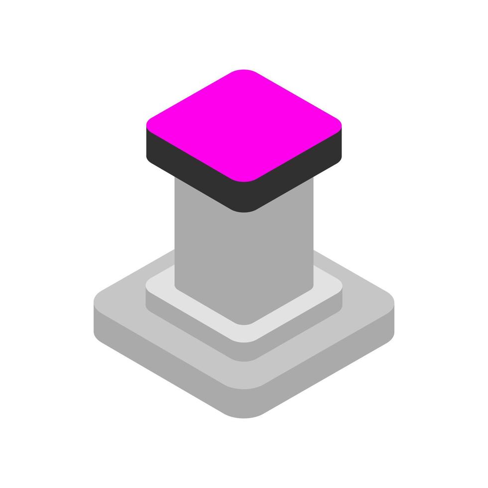 Isometric button on background 4300244 Vector Art at Vecteezy