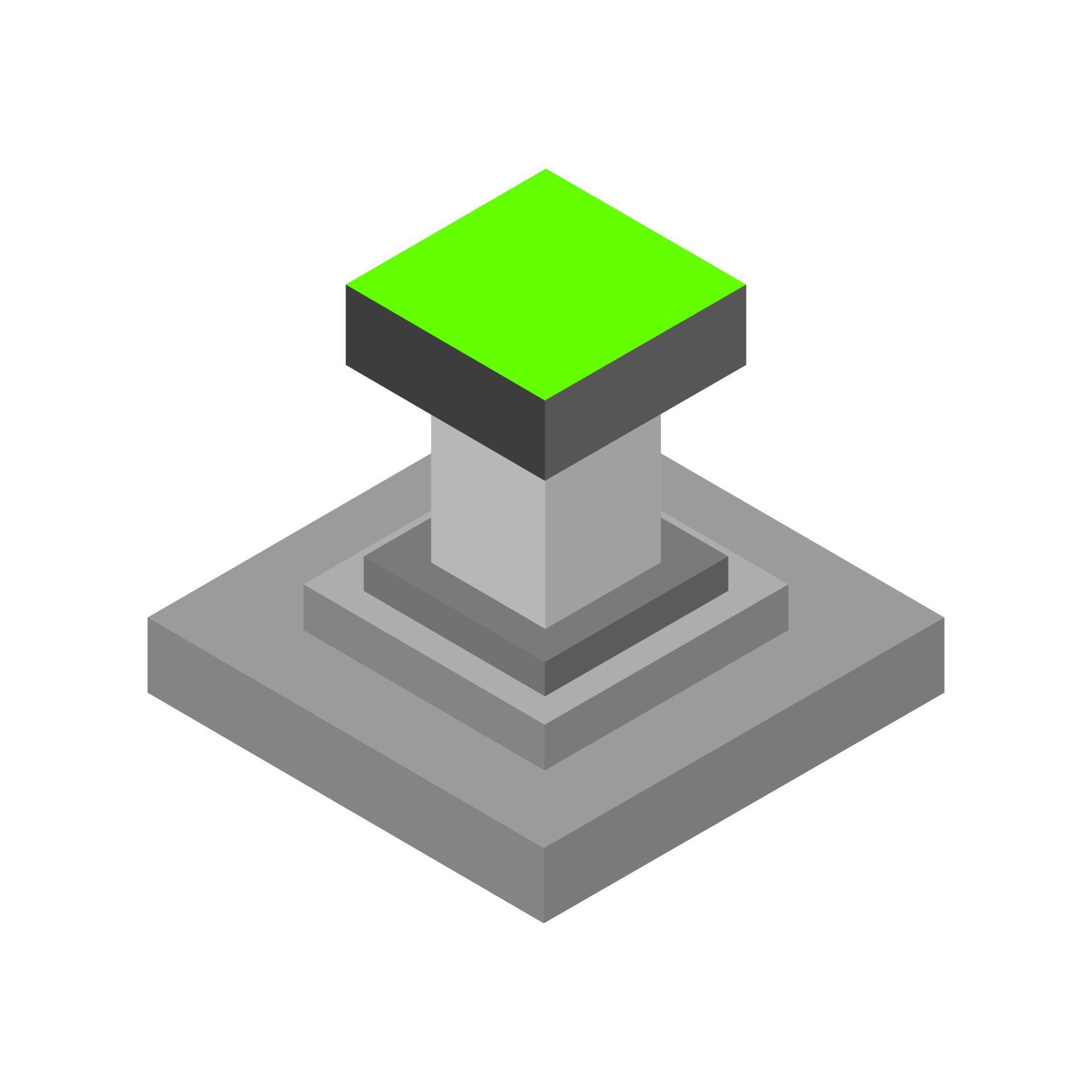 Isometric button on background 4300256 Vector Art at Vecteezy