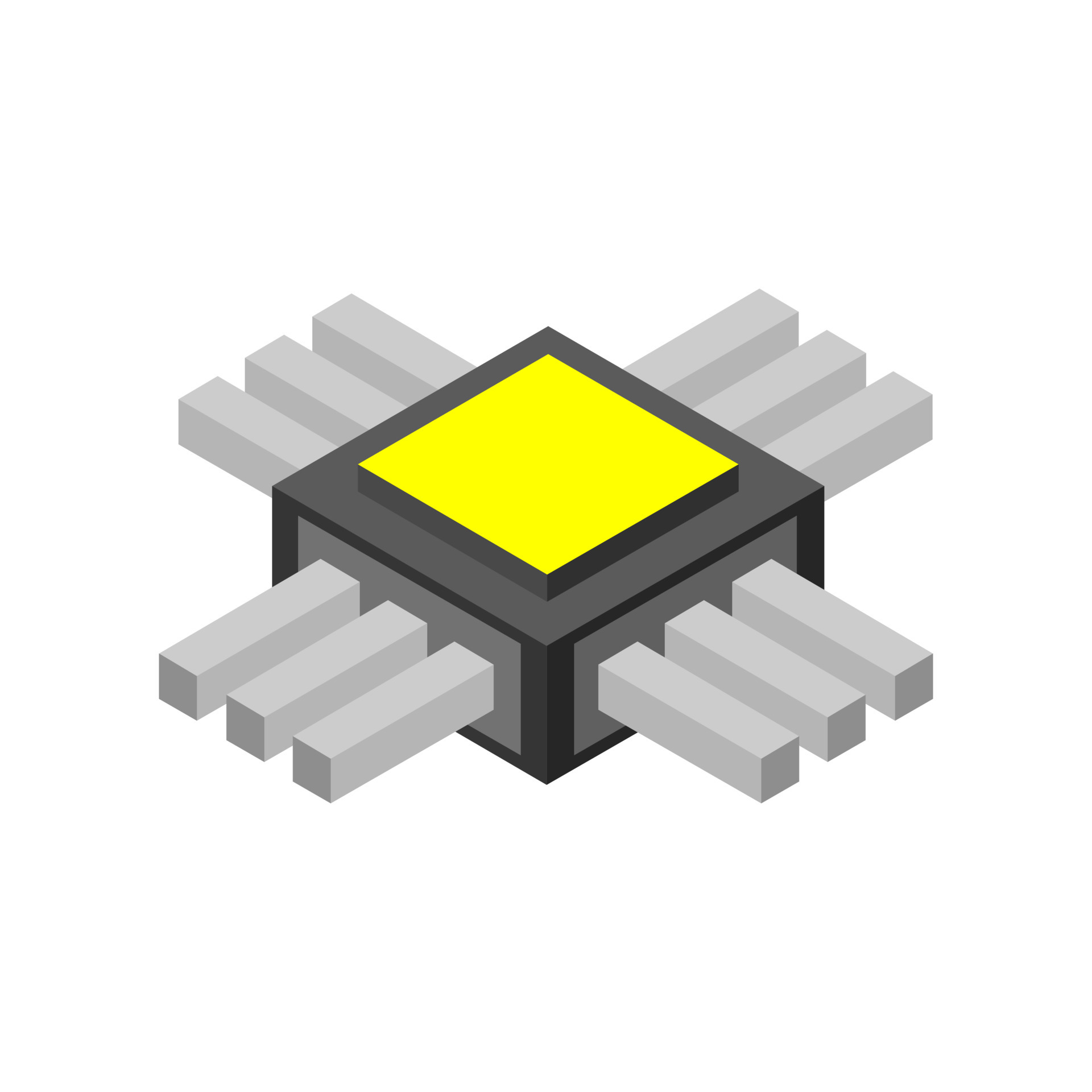 Isometric Microchip On Background 4300594 Vector Art At Vecteezy