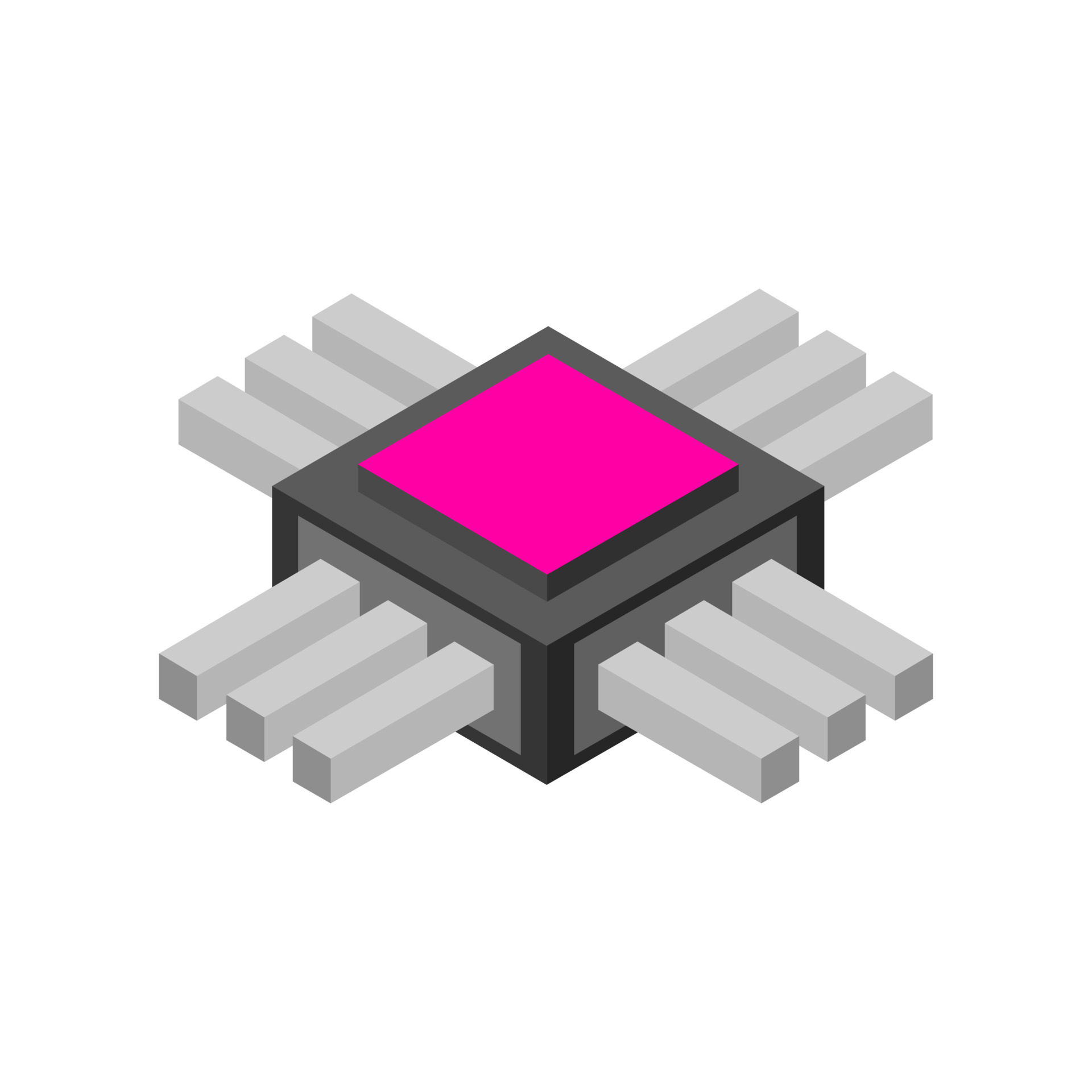 Isometric Microchip On Background 4300598 Vector Art At Vecteezy