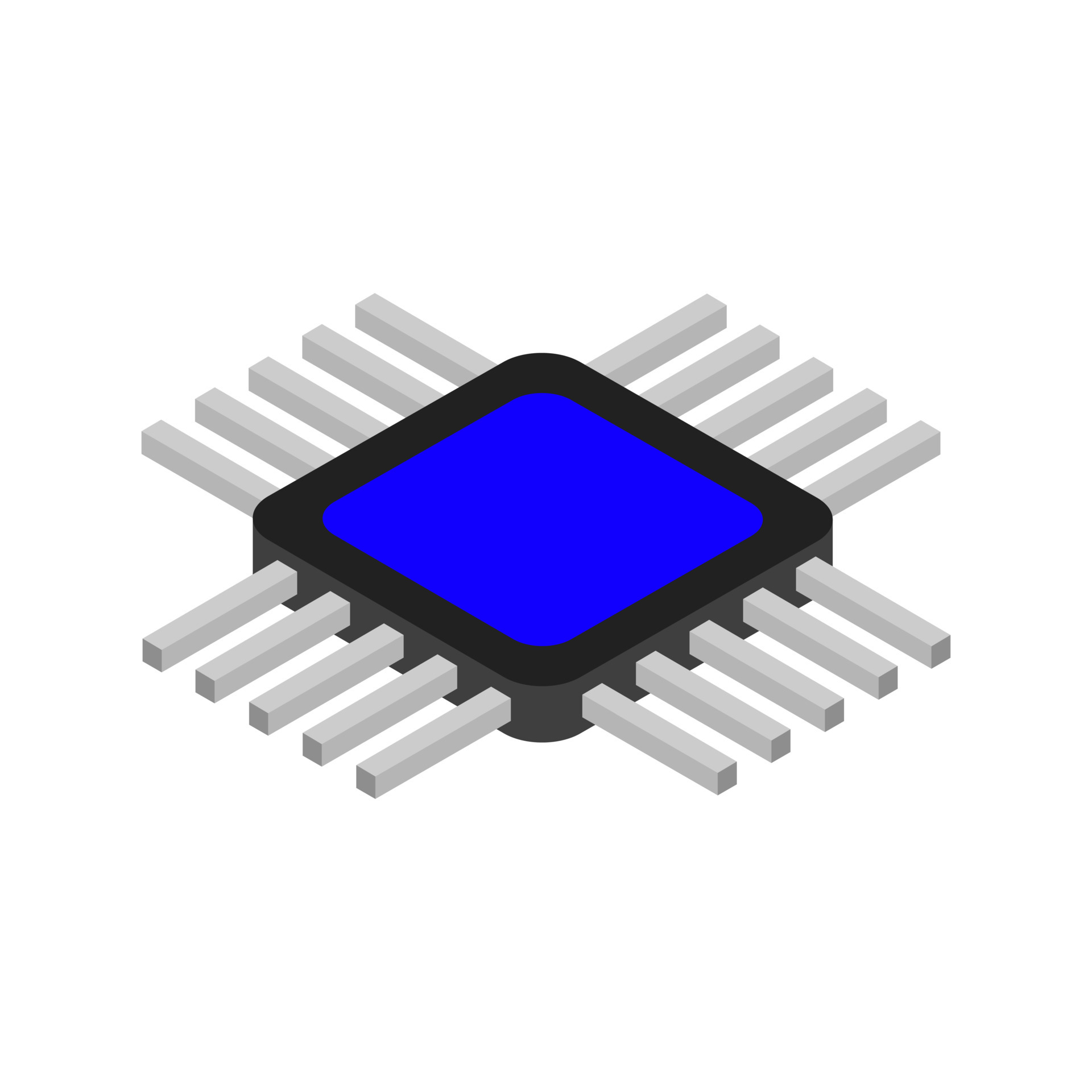 Isometric Microchip On Background 4300623 Vector Art At Vecteezy