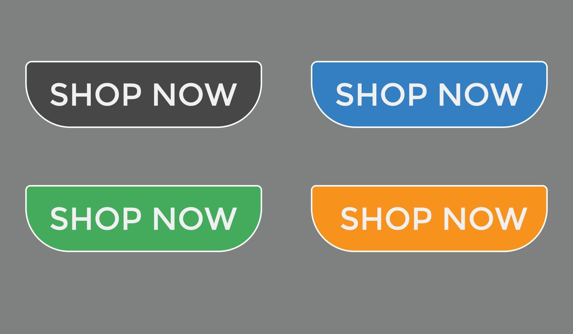 shop now text web buttons icon label ecommerce web button shop or buy ...