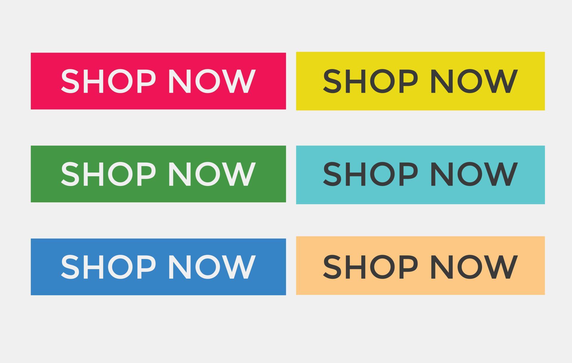 shop now text web buttons icon label ecommerce web button shop or buy ...