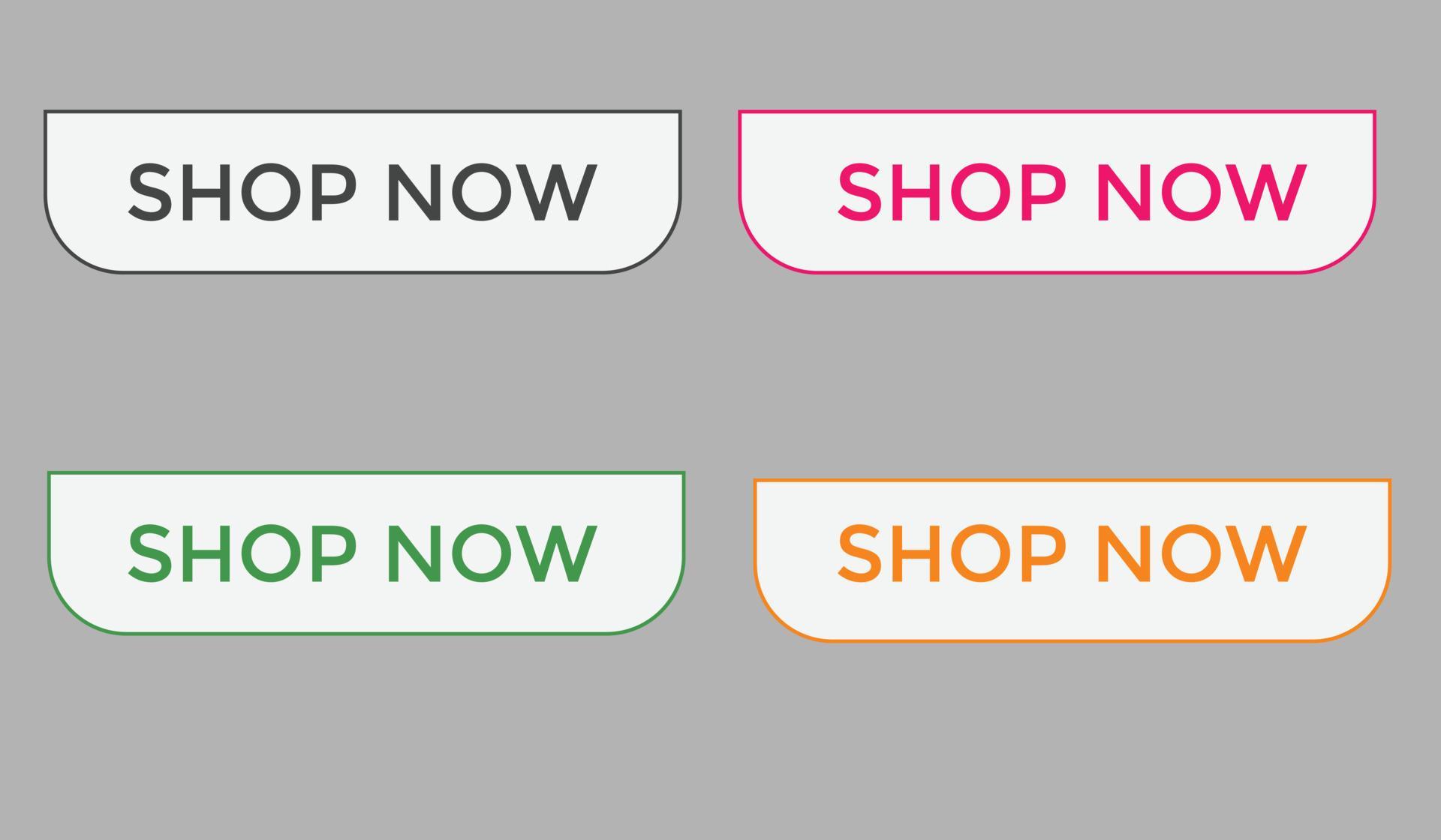 shop now text web buttons icon label ecommerce web button shop or buy ...