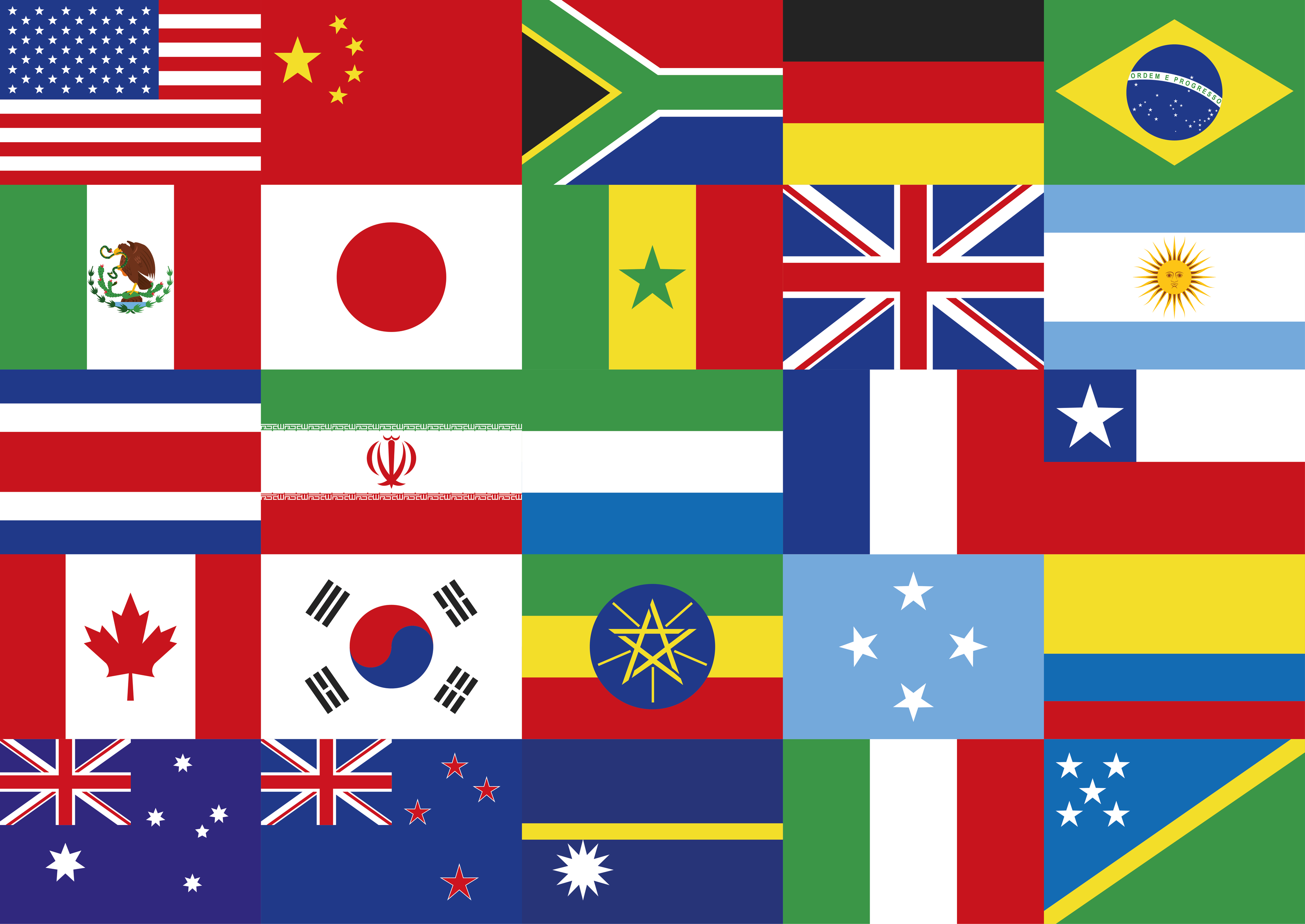 countries flags pattern 4313538 Vector Art at Vecteezy