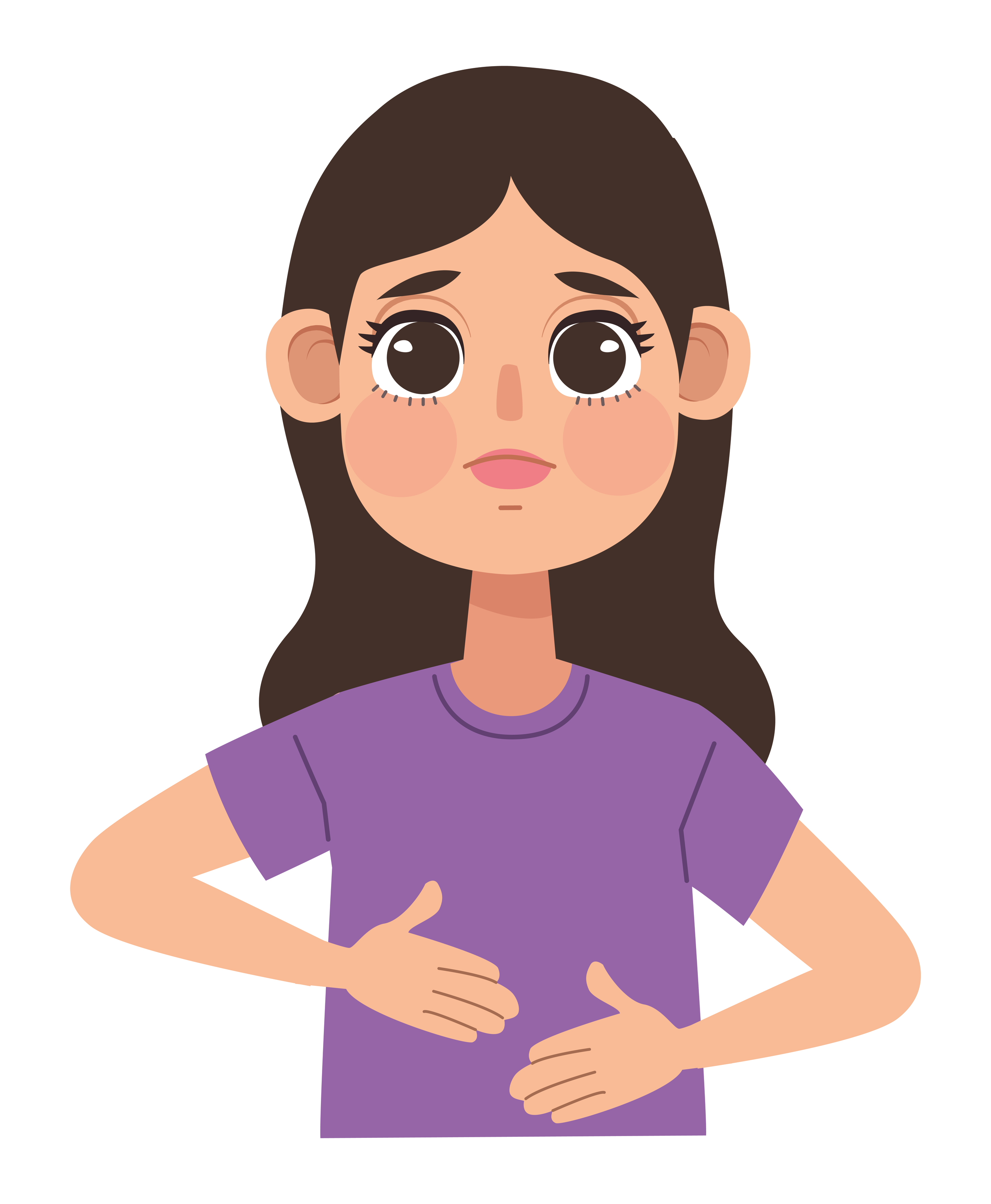 Woman With Stomach Ache 4314158 Vector Art At Vecteezy