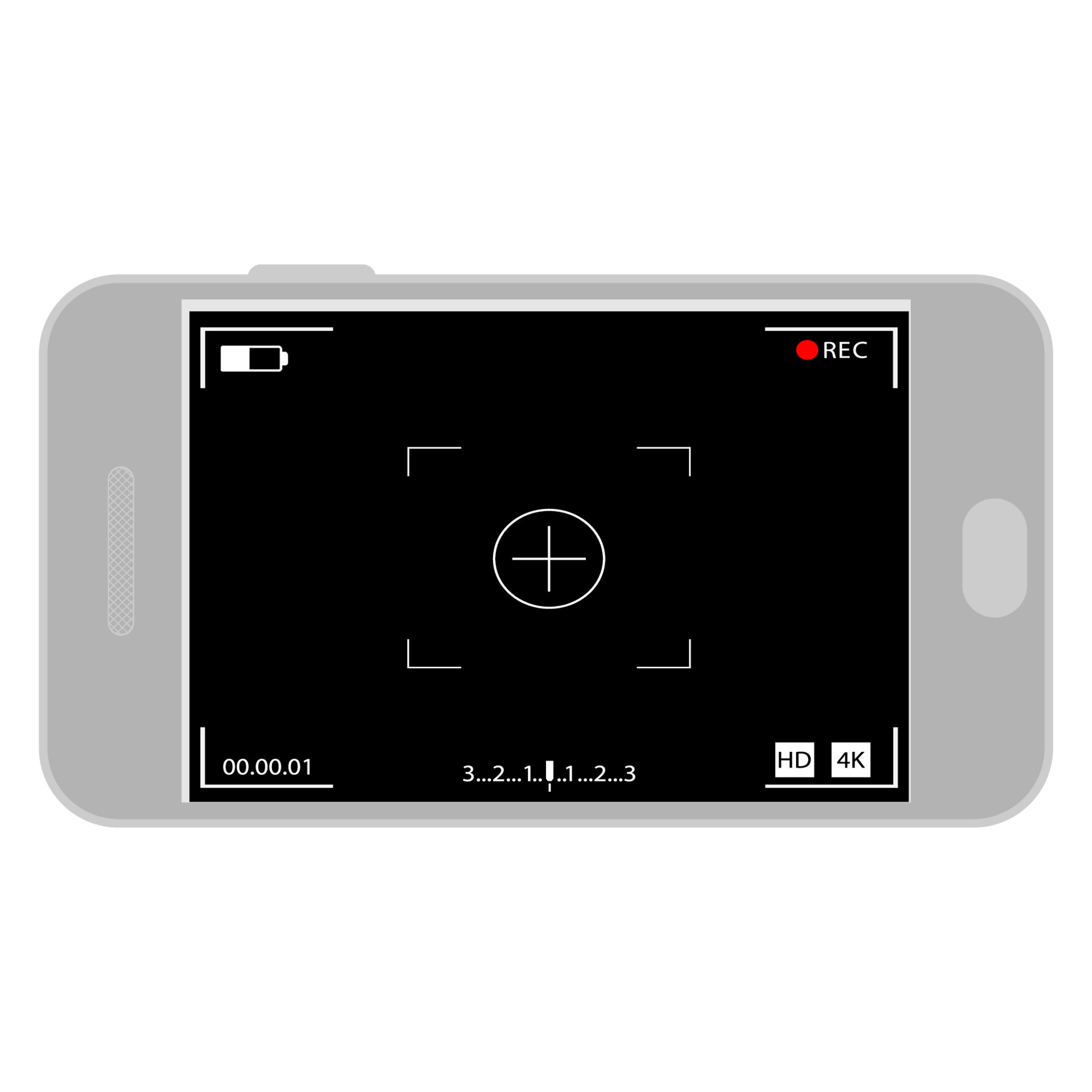 Camera interface in phone screen. Photo, video ui in cellphone. App for ... Camera interface in phone screen. Photo, video ui in cellphone. App for ...