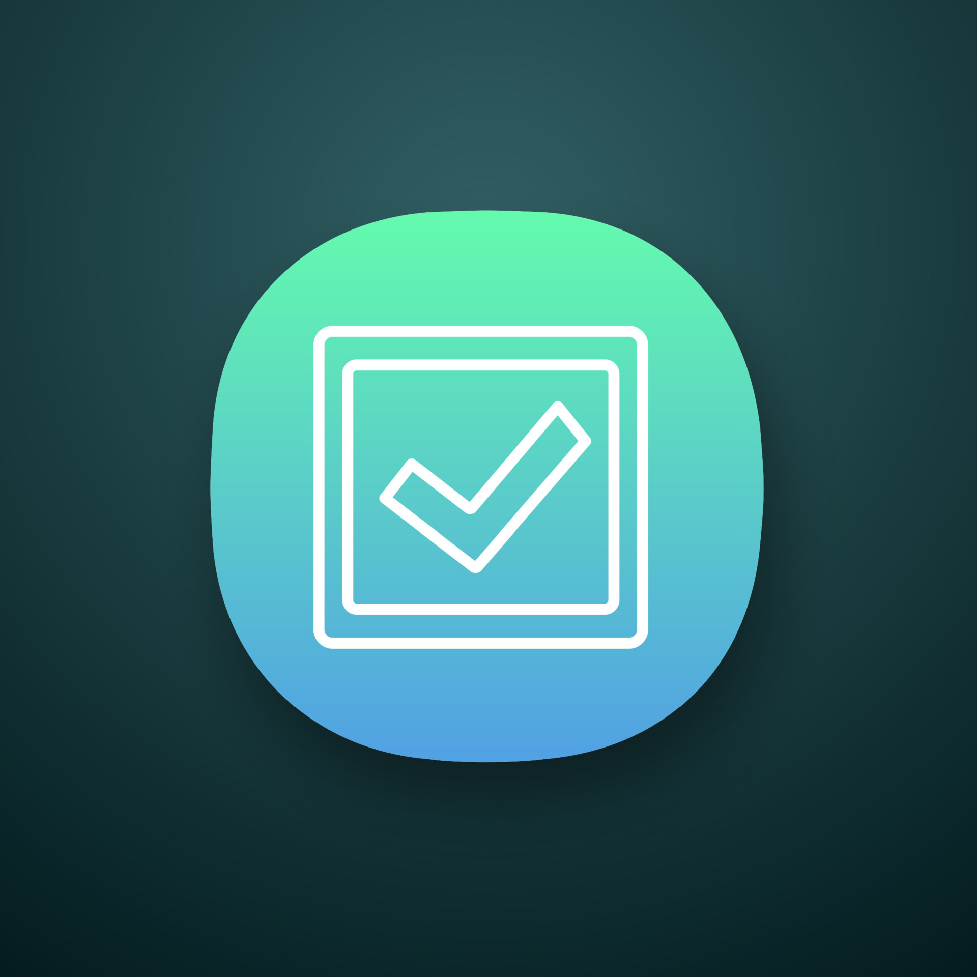 Checkbox App Icon Ui Ux User Interface Check Box Checkmark Voting Verification And