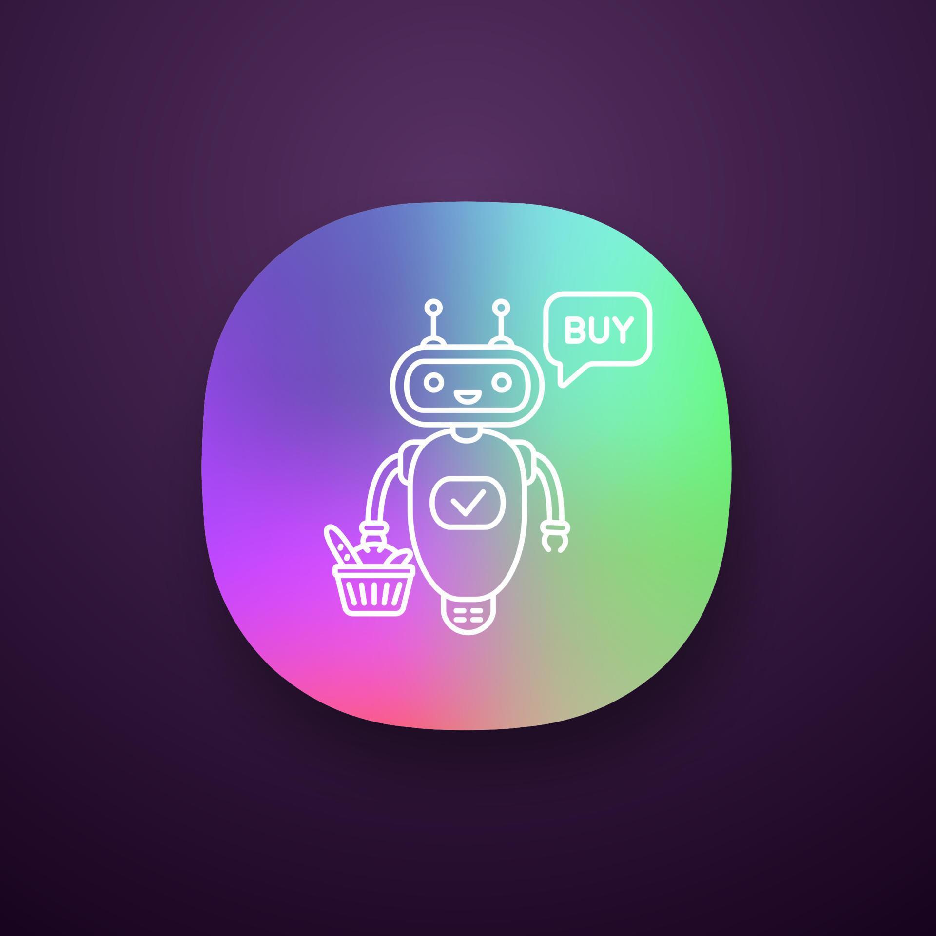 Online Customer Service Chatbot App Icon Ui Ux User Interface Talkbot