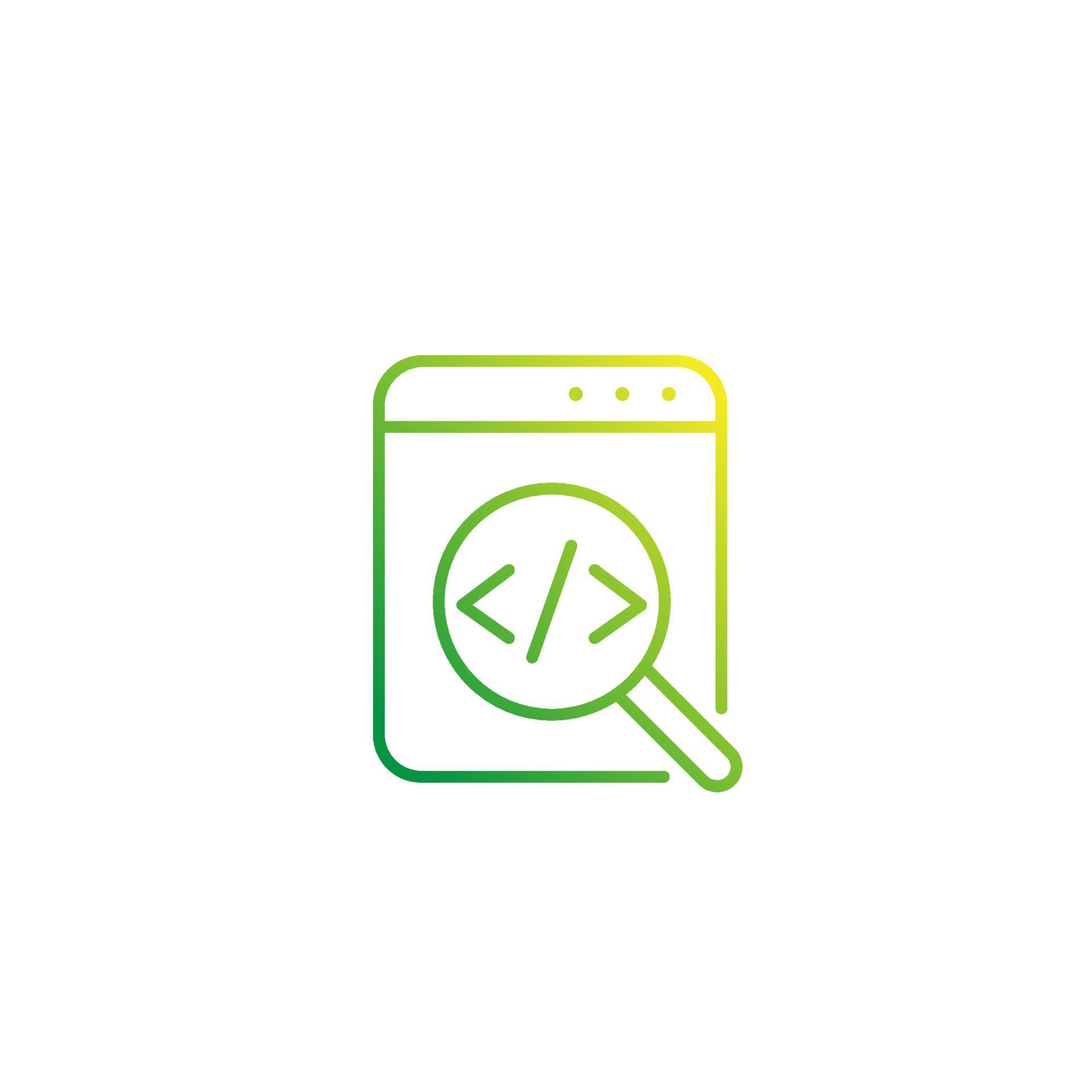 Code review, software development icon on white, linear style 4330507 ...