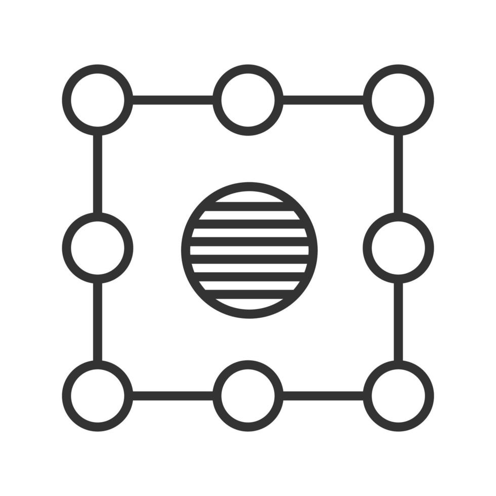 Isolation symbol linear icon. Thin line illustration. Insulation ...