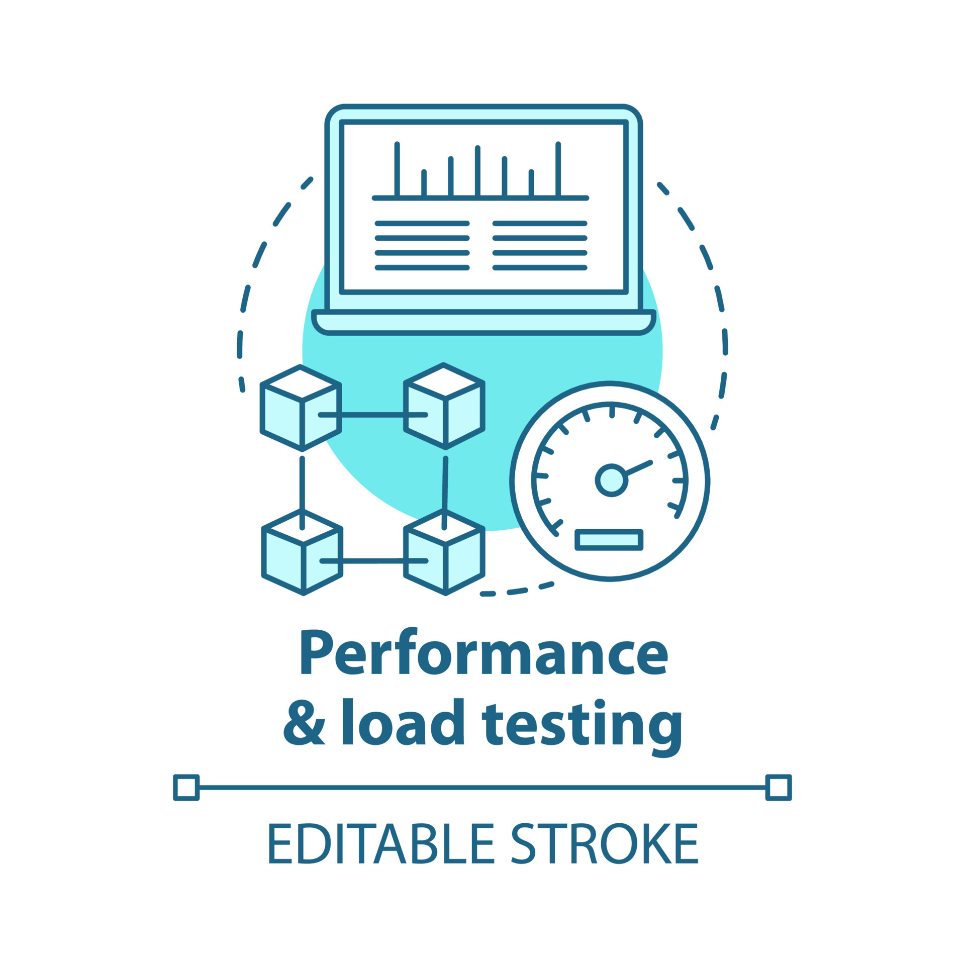Performance And Load Testing Concept Icon Research System Speed