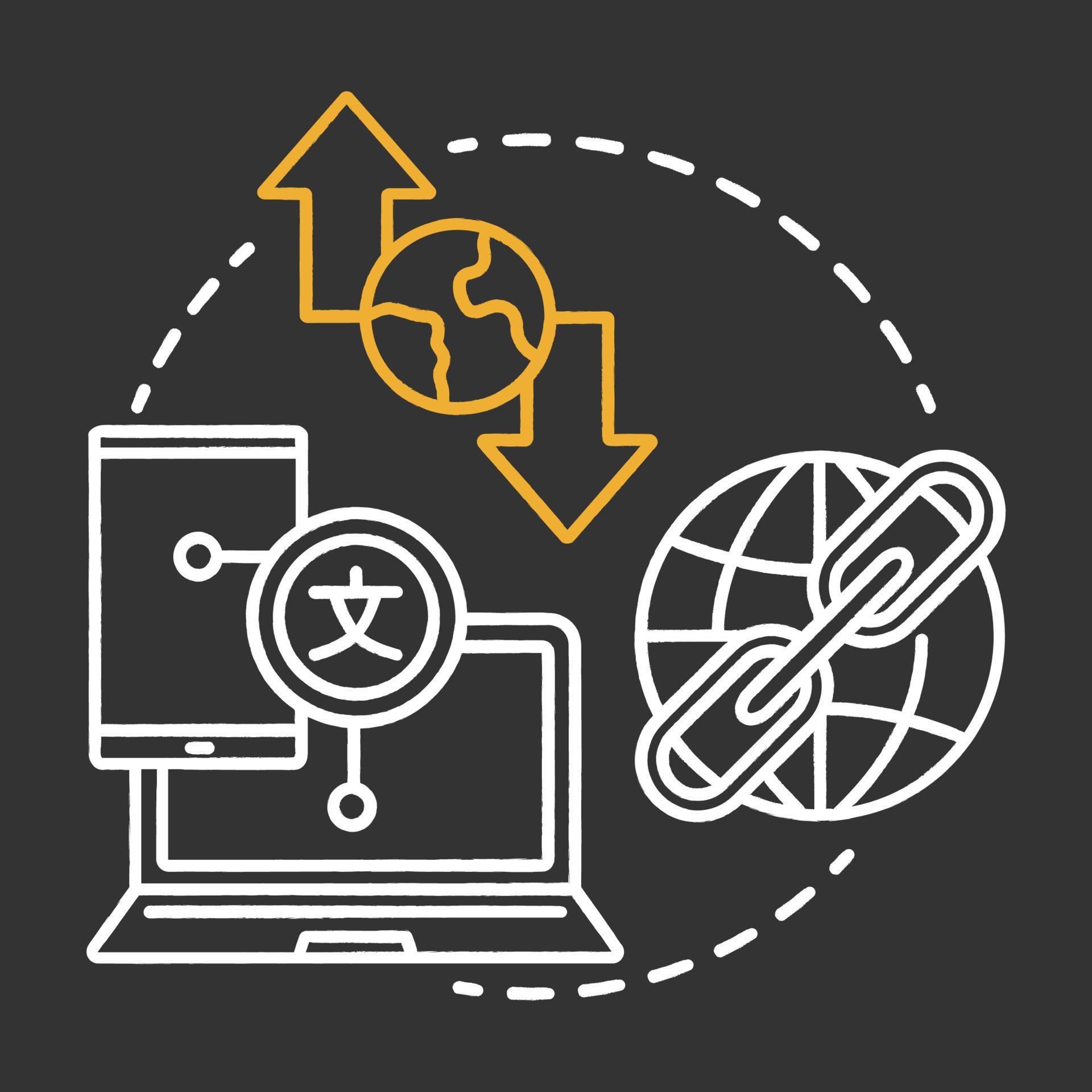 Localization Testing Chalk Concept Icon Software Development Stage