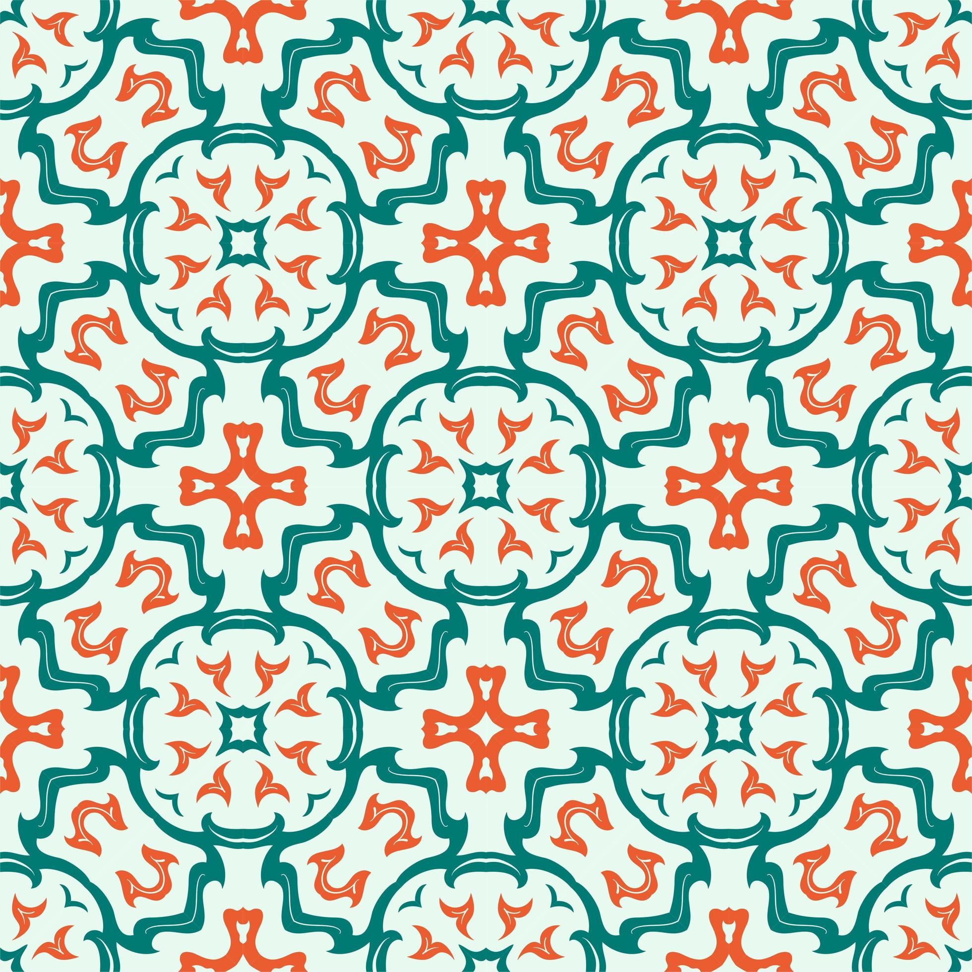 Three colors pattern ornament shape. Simple seamless abstract ...